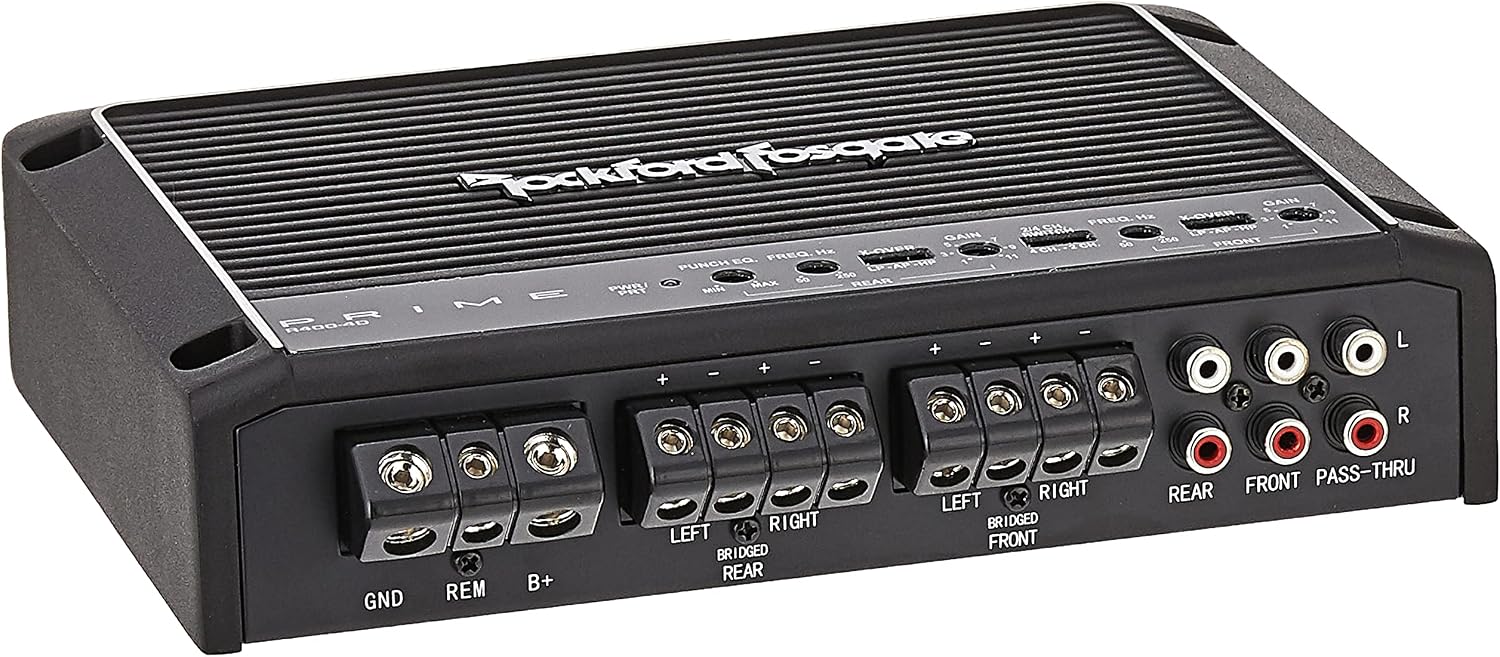 Amazon.com: Rockford Fosgate R400-4D Prime 400 Watt Full Range Class-D ...