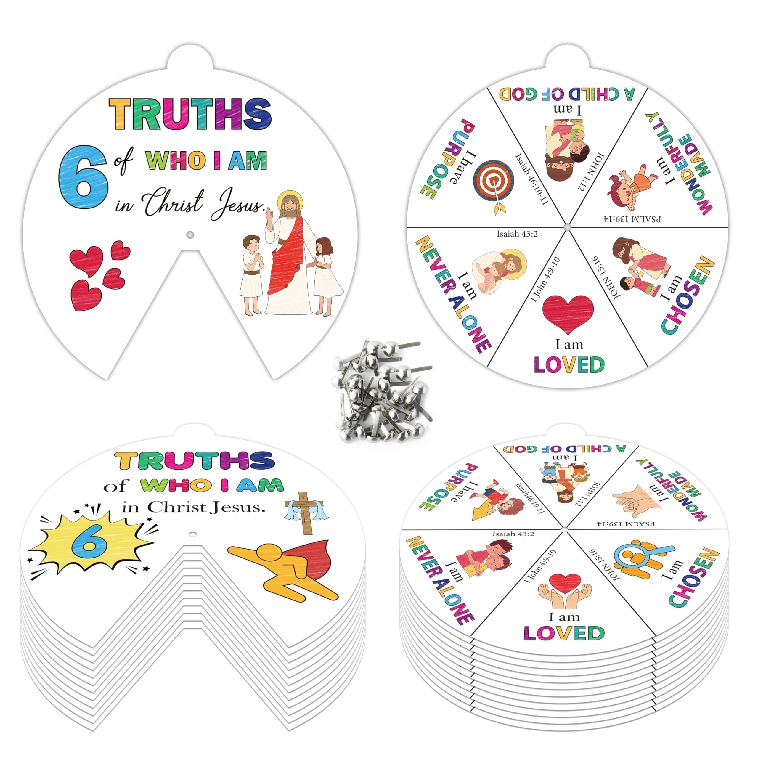 Amazon.com: AsodSway Easter Religious Paper Crafts Coloring Wheel ...