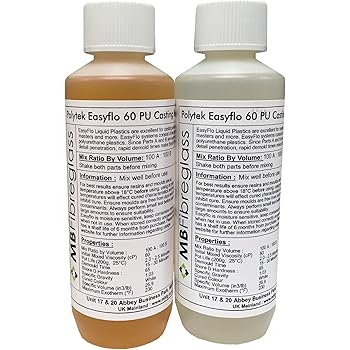 Polycraft EasyFlo 60 Polyurethane Liquid Plastic Casting Resin 500ml ...