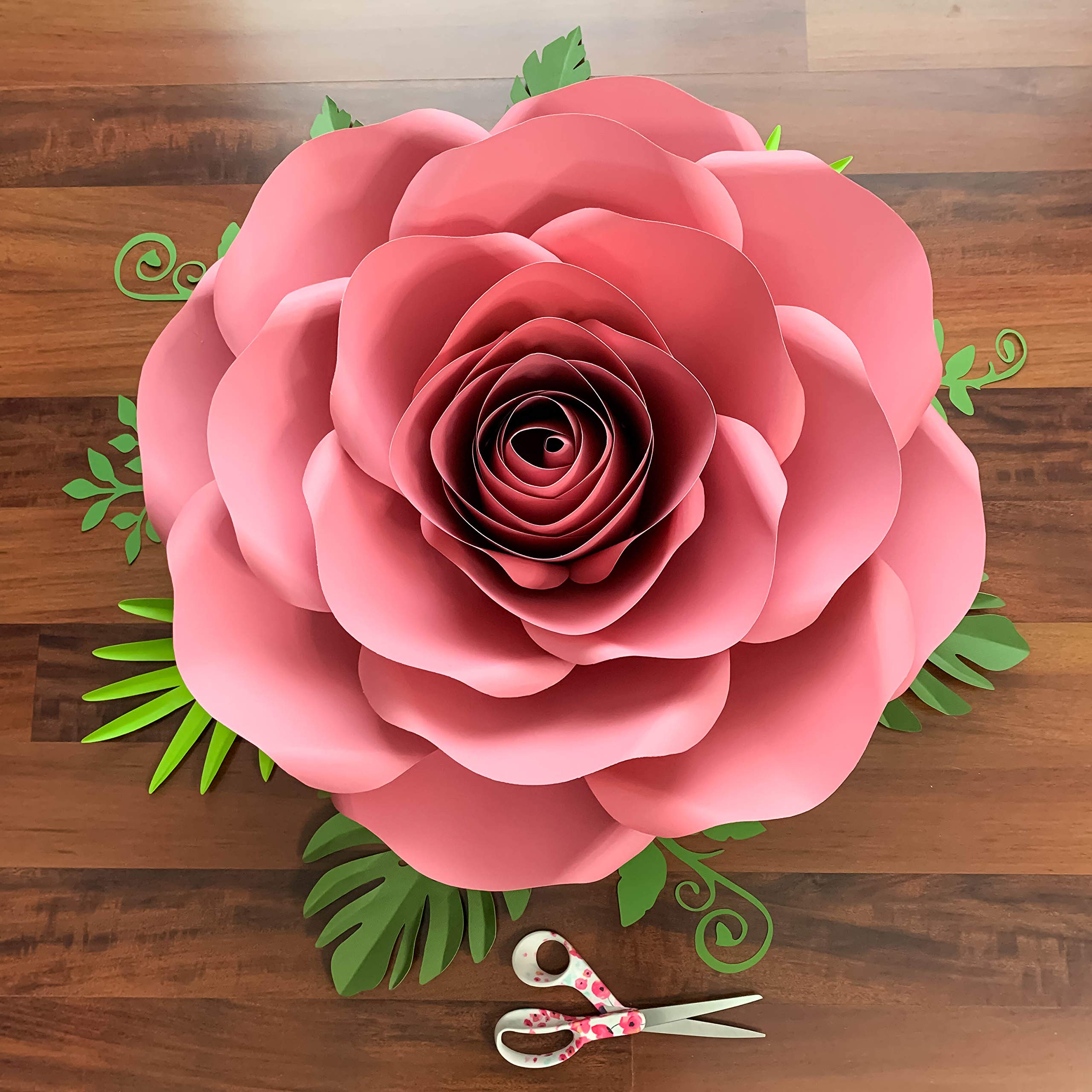 Giant Rose Flower Template Giant Juliet Rose — Handmade By Sara Kim