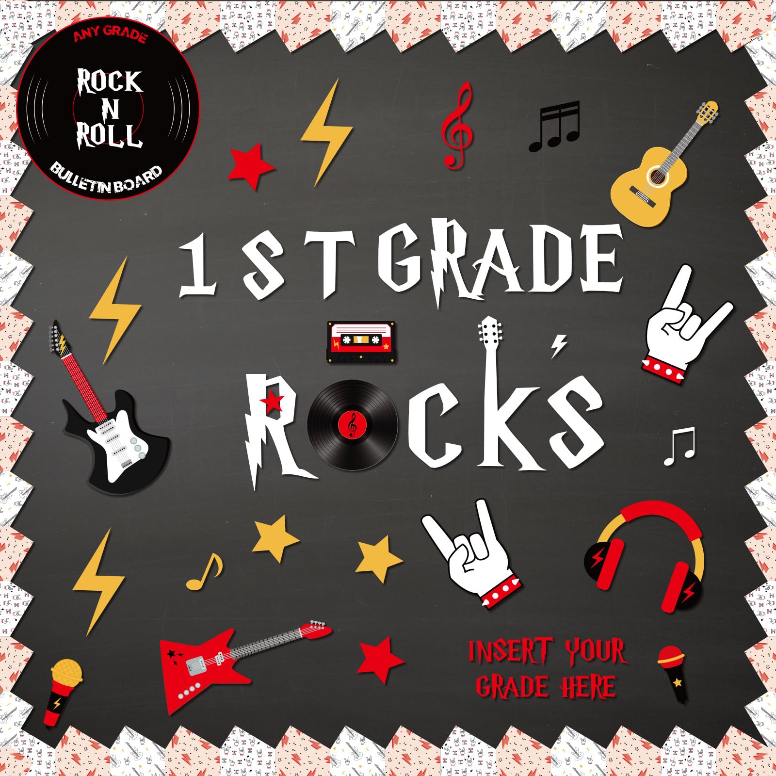Rock And Roll Bulletin Board Ideas Rock'n'Roll Classroom Theme Ideas
