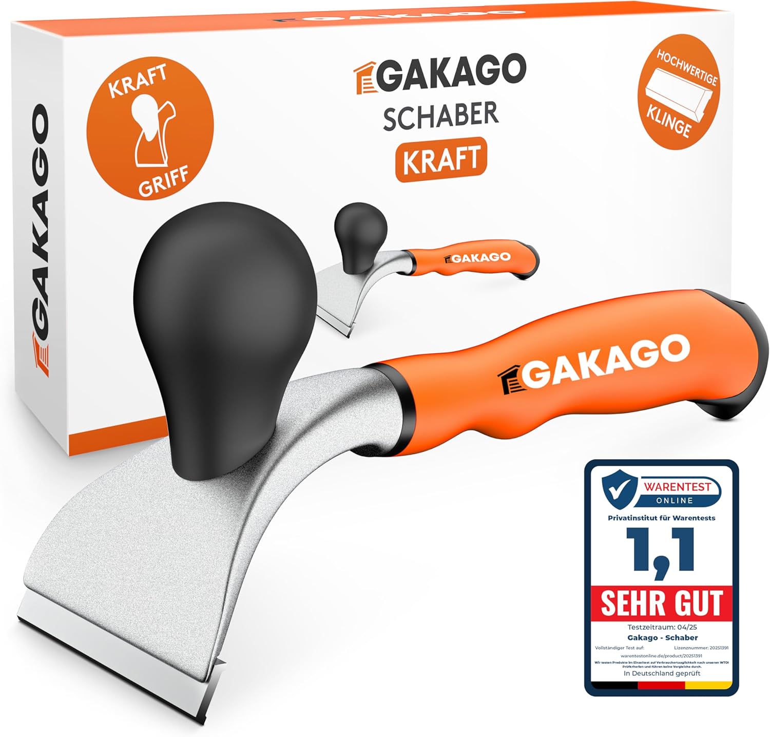 Gakago Kraft-Schaber 65mm Ziehklinge aus Wolframcarbid