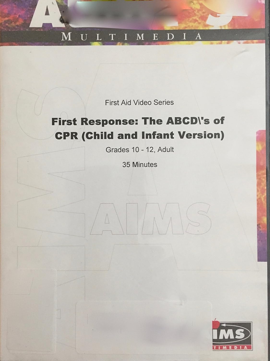 Amazon.com: First Response: The ABCD's of CPR (Child and Infant ...