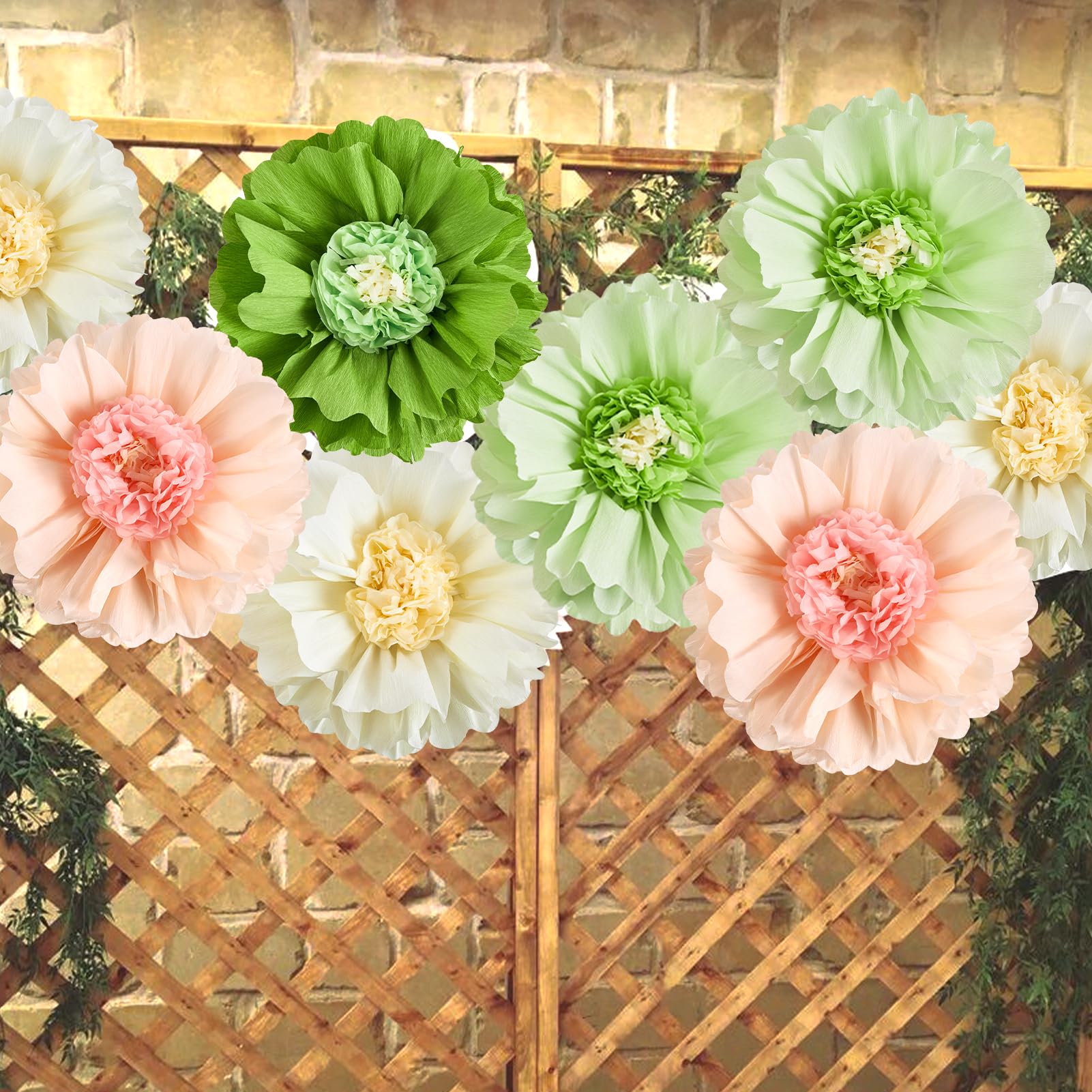 Template Giant Paper Flower Backdrop