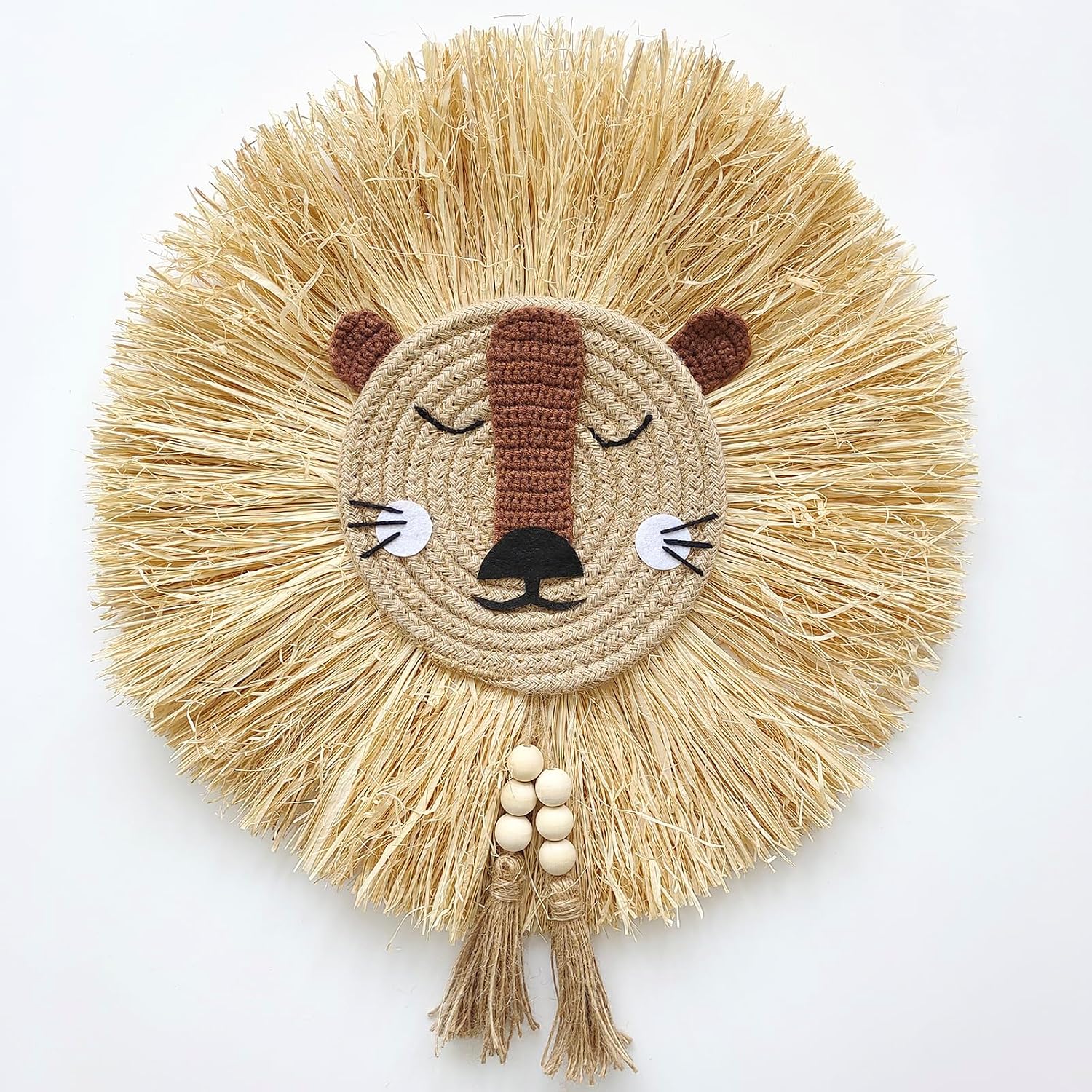Amazon.com: YarnieJiajia Tiger wall hanging decor art boho woven Jungle ...
