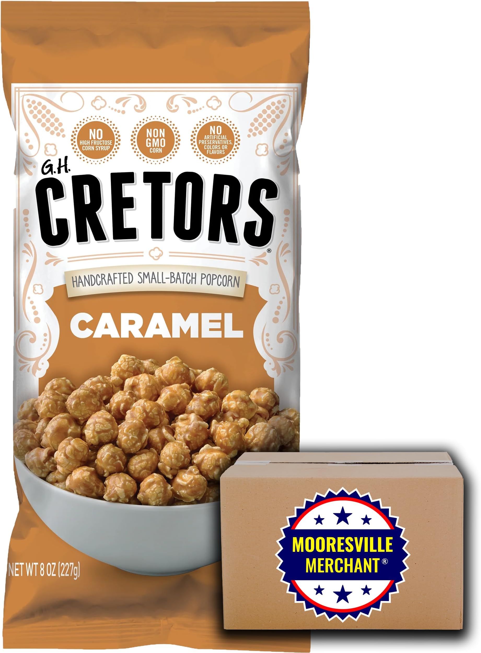 Amazon.com: G.H. Cretors Cretors Honey Butter Kettle Corn, 7.5 Oz Bags ...