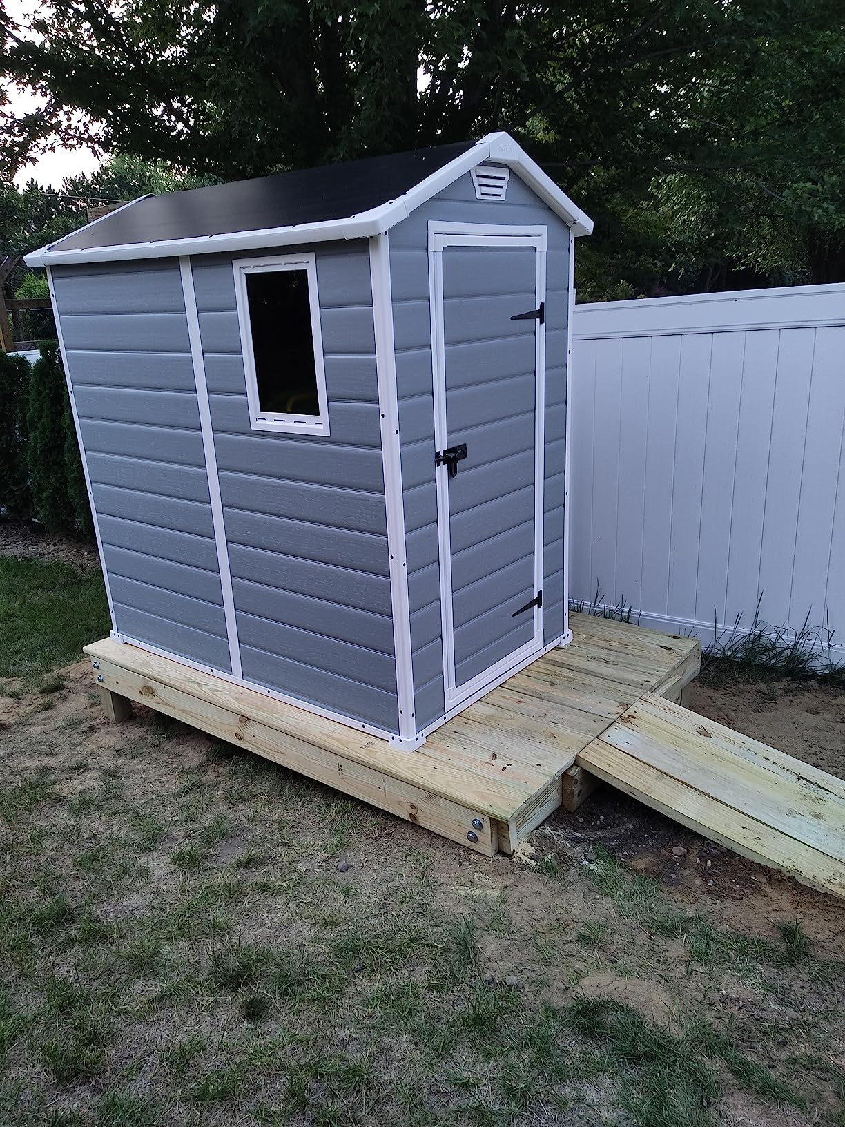 $16/mo - Finance Keter Manor 4x6 Resin Outdoor Storage Shed Kit-Perfect ...