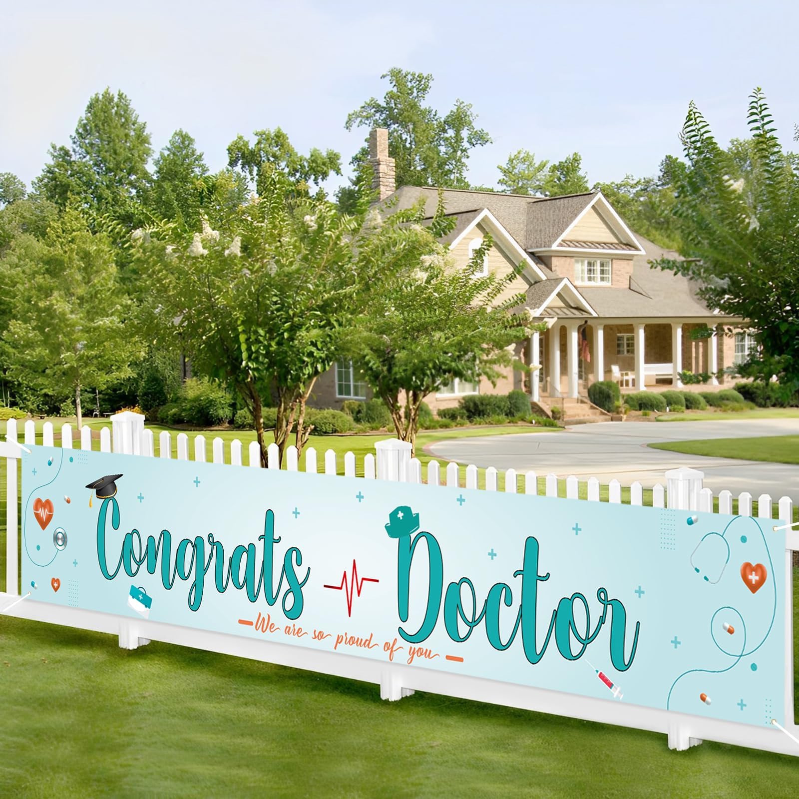 Amazon.com: Kimini-Ki Large Congrats Doctor Banner, 2024 Doctor ...
