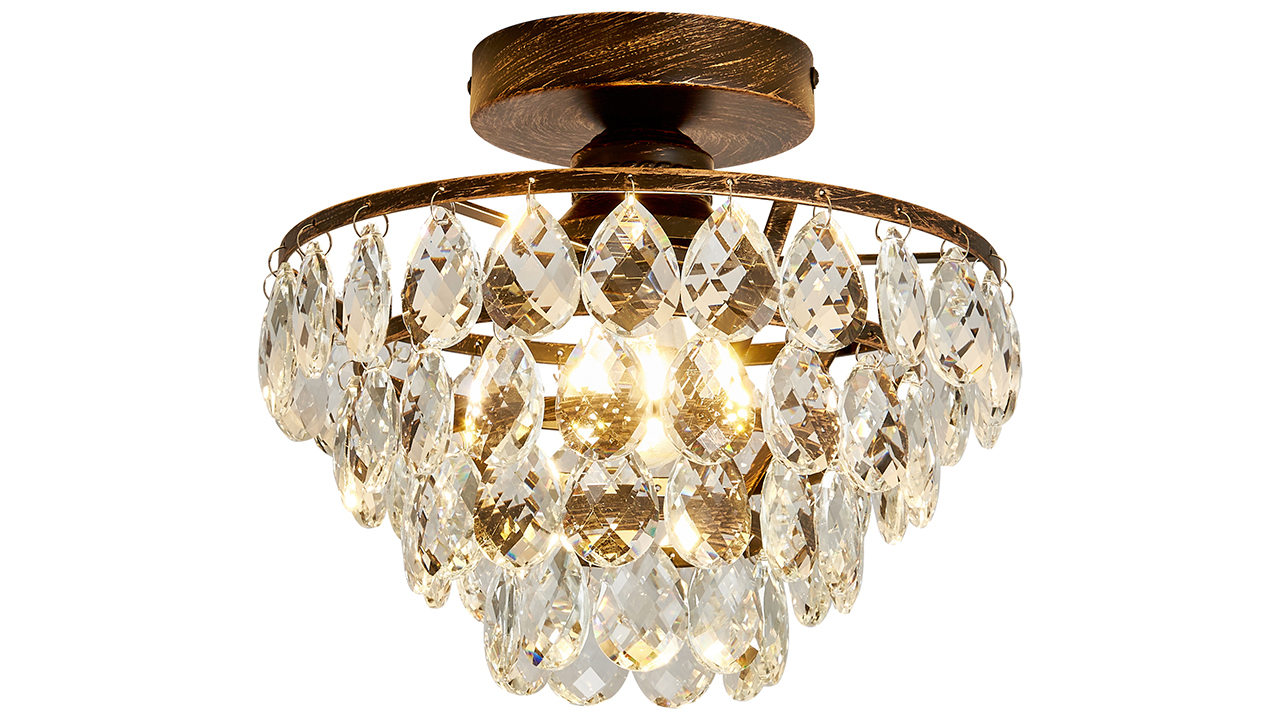 Watch Crystal ceiling LIght Installation video on Amazon Live