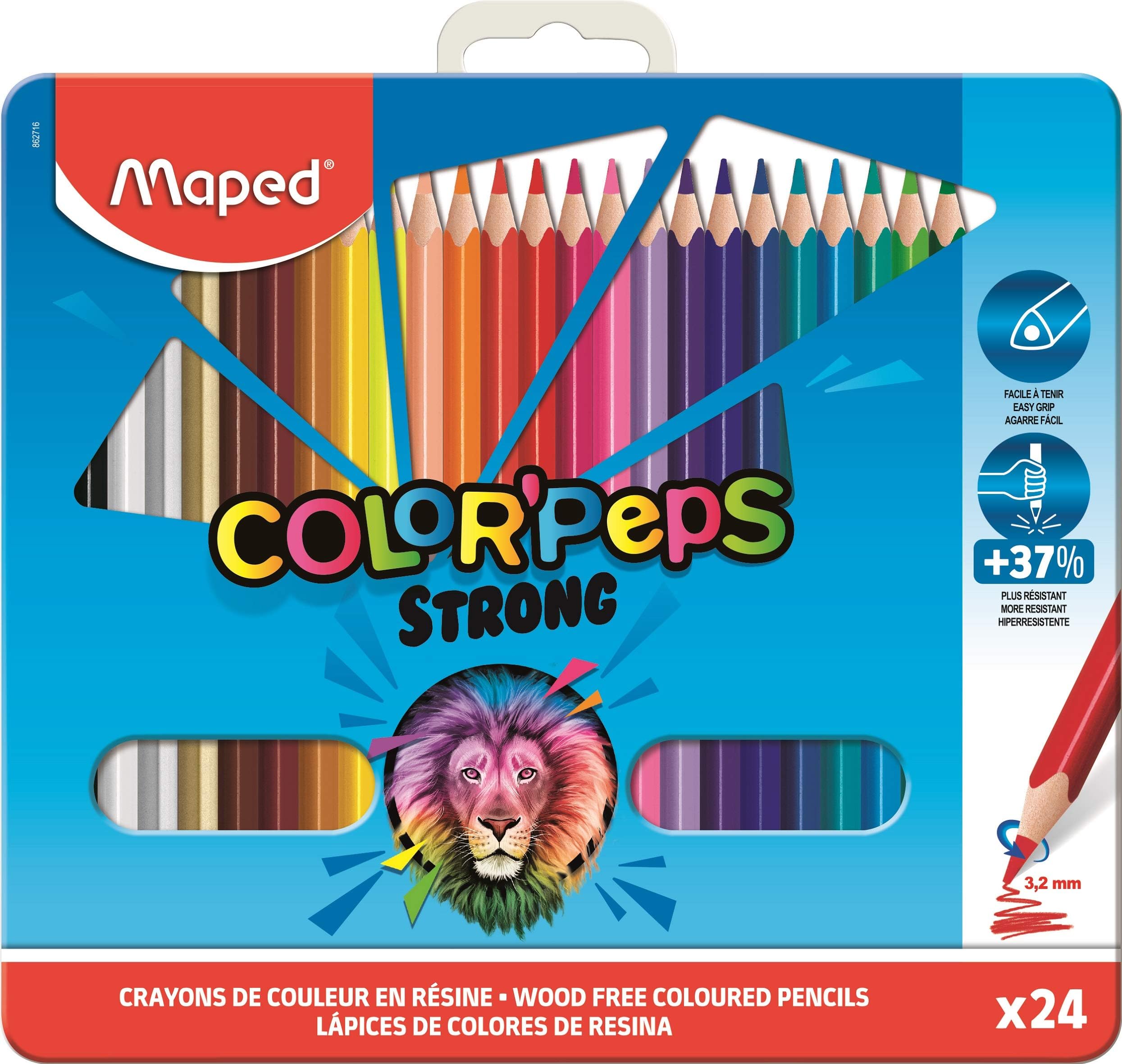 Maped - 12 Crayons a papier HB2 : Amazon.fr: Fournitures de bureau