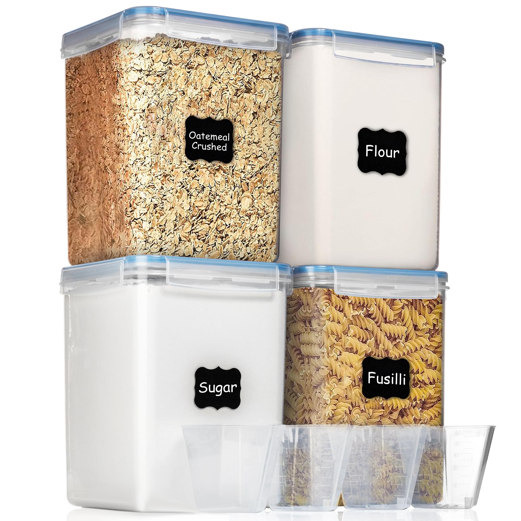Amazon.com - WHITE FEATHER SUPPLIES 4 Pcs Airtight Food Storage ...