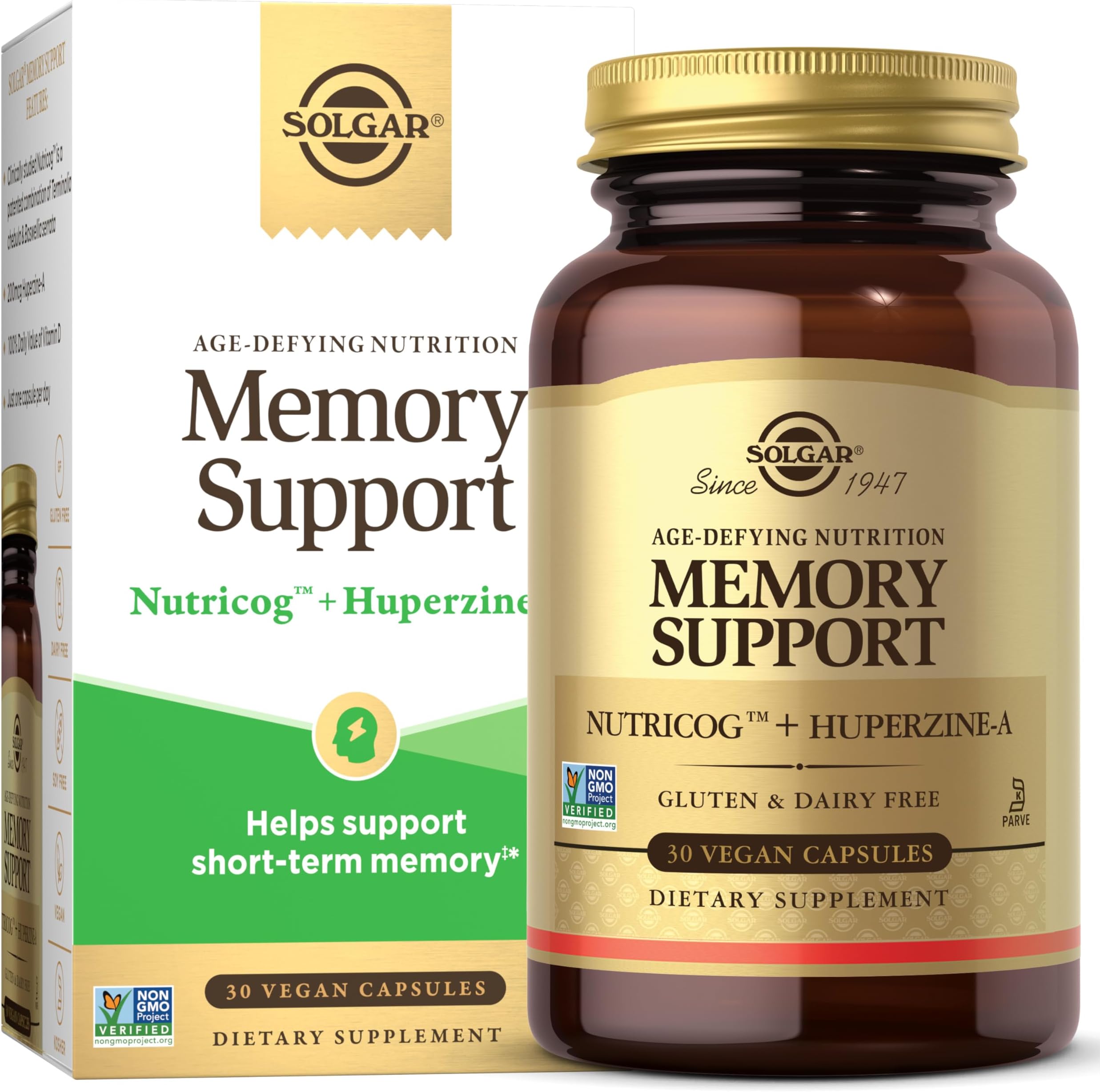 Amazon.com: Solgar Memory Support Brain Dietary Supplement for Memory ...