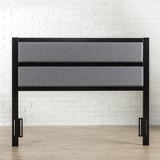 Zinus Modern Studio Upholstered Metal Headboard, Full/Queen : Amazon.ca ...