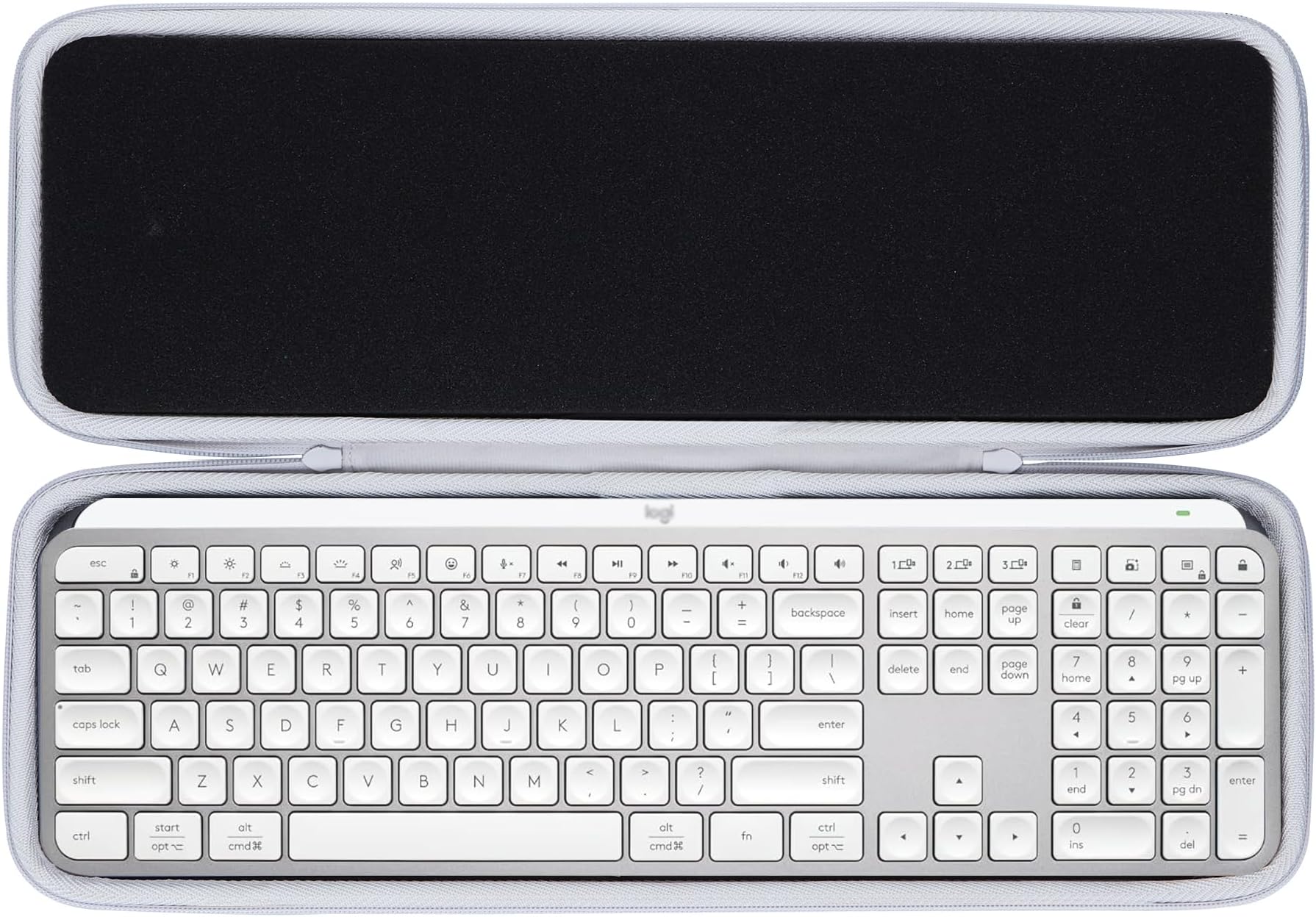 Amazon.com: Logitech MX Keys S Wireless Keyboard, Low Profile, Fluid ...