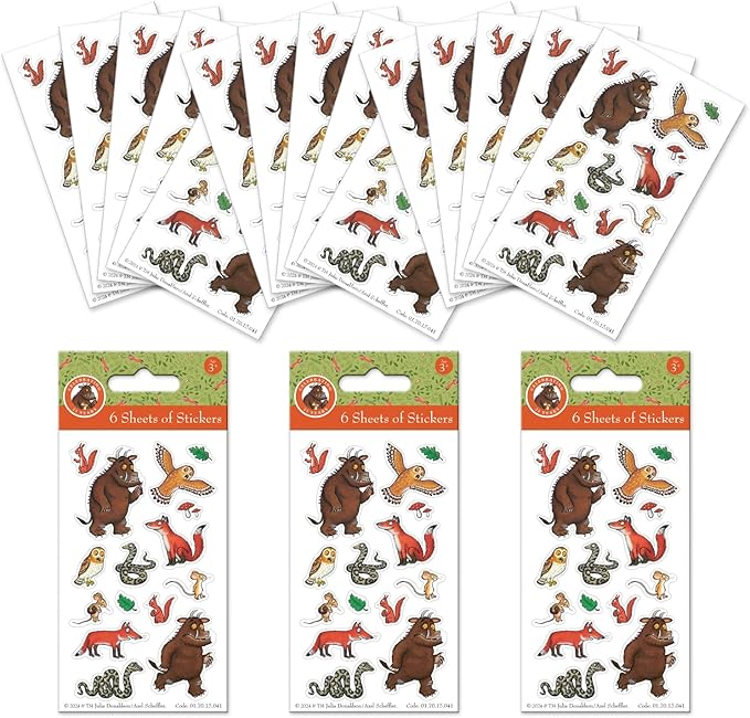 The Gruffalo Party Bag Sticker Bundle (18 Sheets) | Limited Edition ...