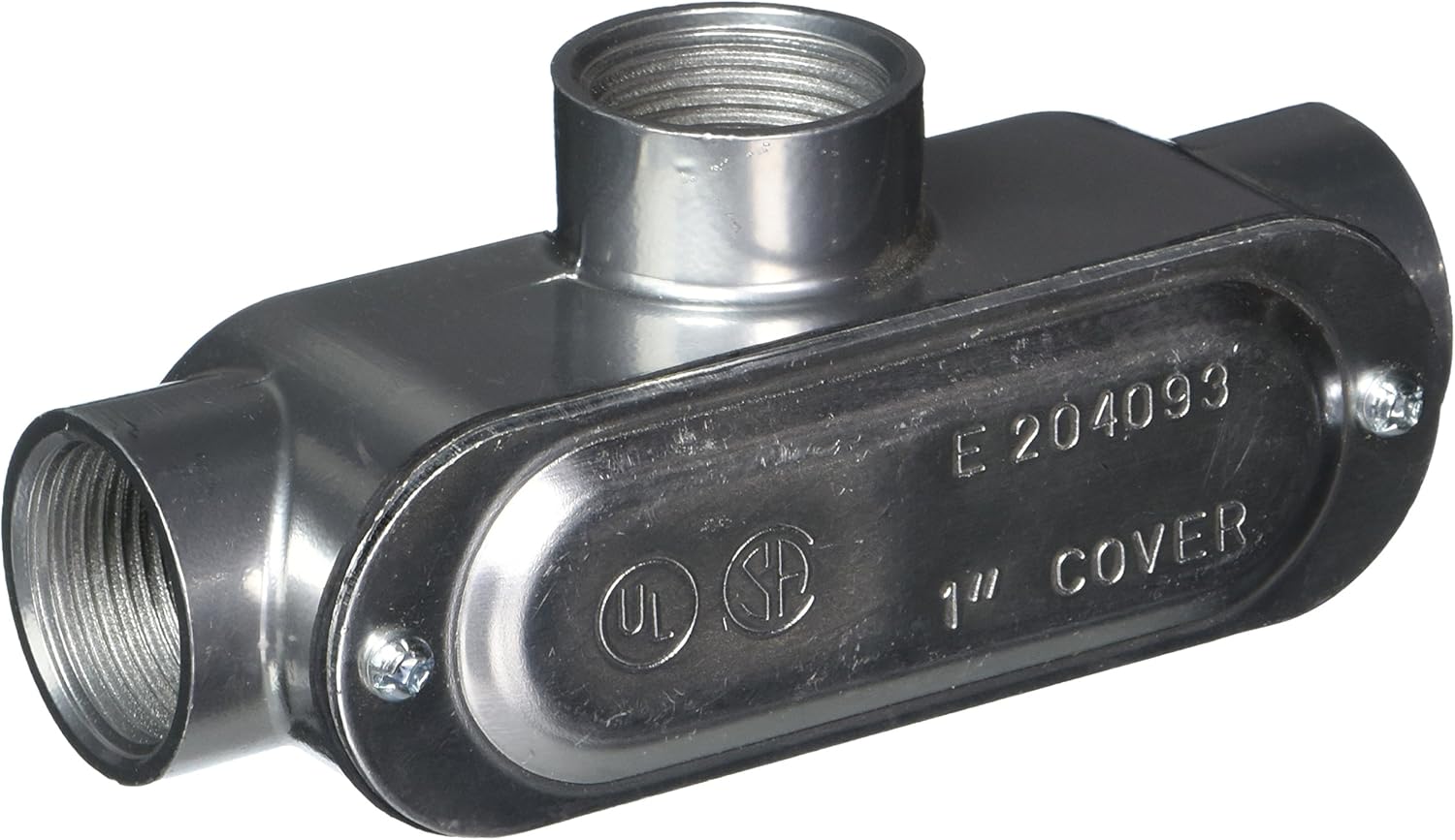 Halex, 1 in. Rigid Type-T Threaded Conduit Body , 58810, 1 per pack ...