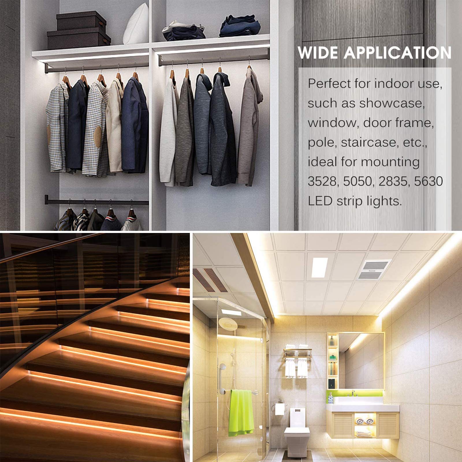 DazSpirit LED Aluminium Profile, 6pcs x 1m LED V-Shape 45 ° Aluminium ...