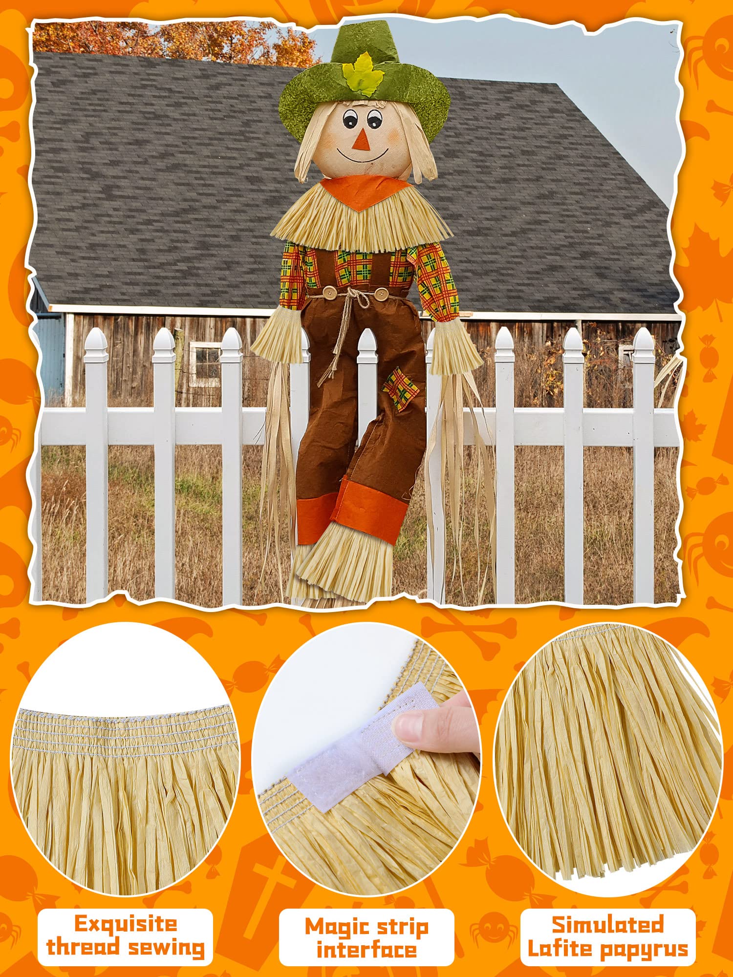 Snapklik.com : 50 Pcs/ 10 Set Halloween Scarecrow Costume Scarecrow ...
