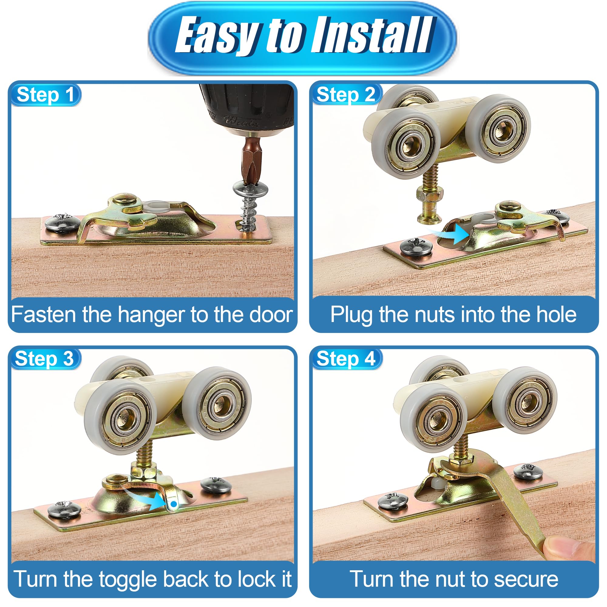 Snapklik.com : Gulfmew Pocket Door Hardware Kit, Sliding RV Door ...