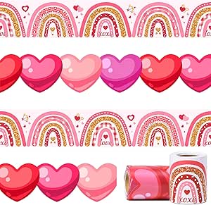 Amazon.com: 66ft Valentines Day Bulletin Board Borders Pink Red Love ...