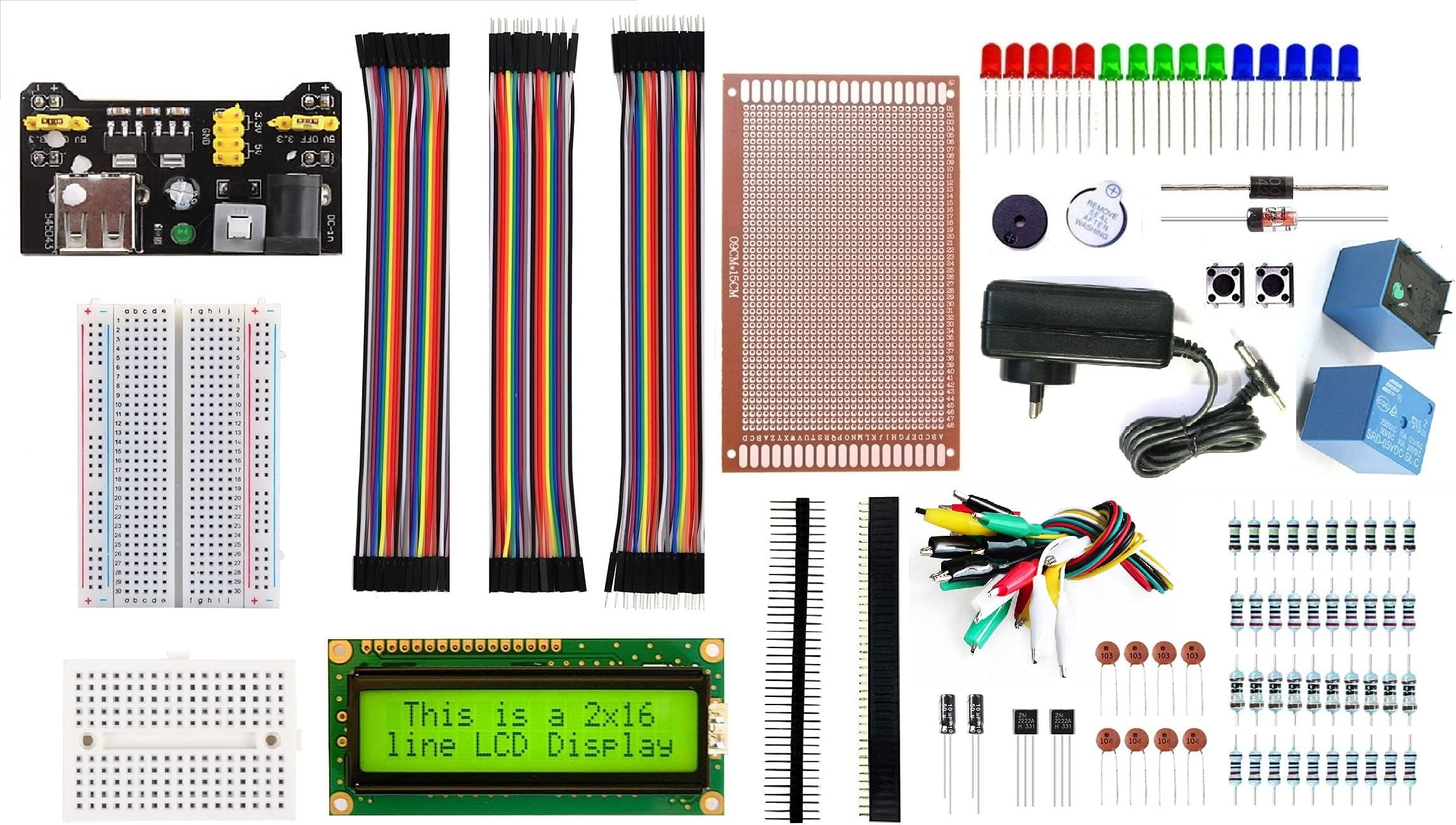 OLatus OLBB001 Breadboard Kit for Electronics Circuit Prototyping (170 ...