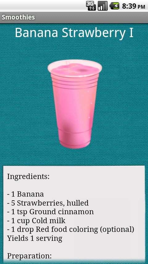 Smoothie Recipes - App on Amazon Appstore