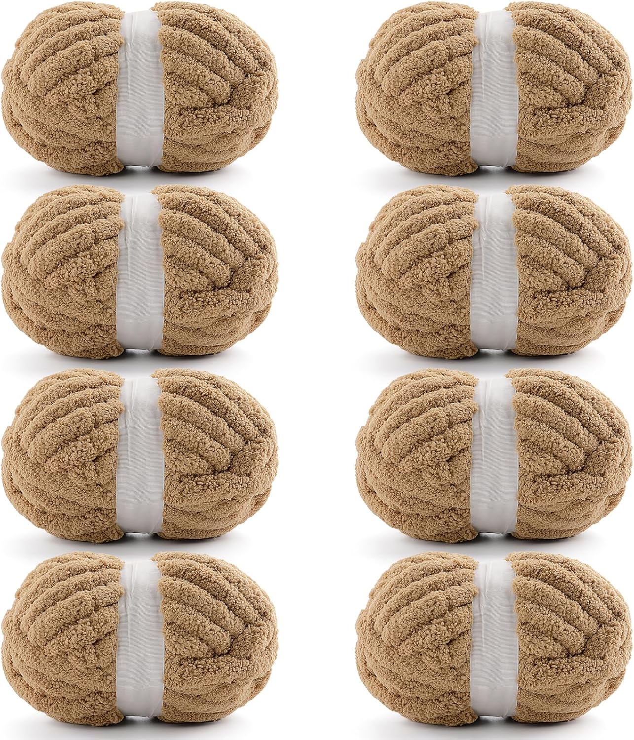 Amazon.com: 8 Pack Chunky Yarn for Crocheting, Blanket Thick Chenille ...