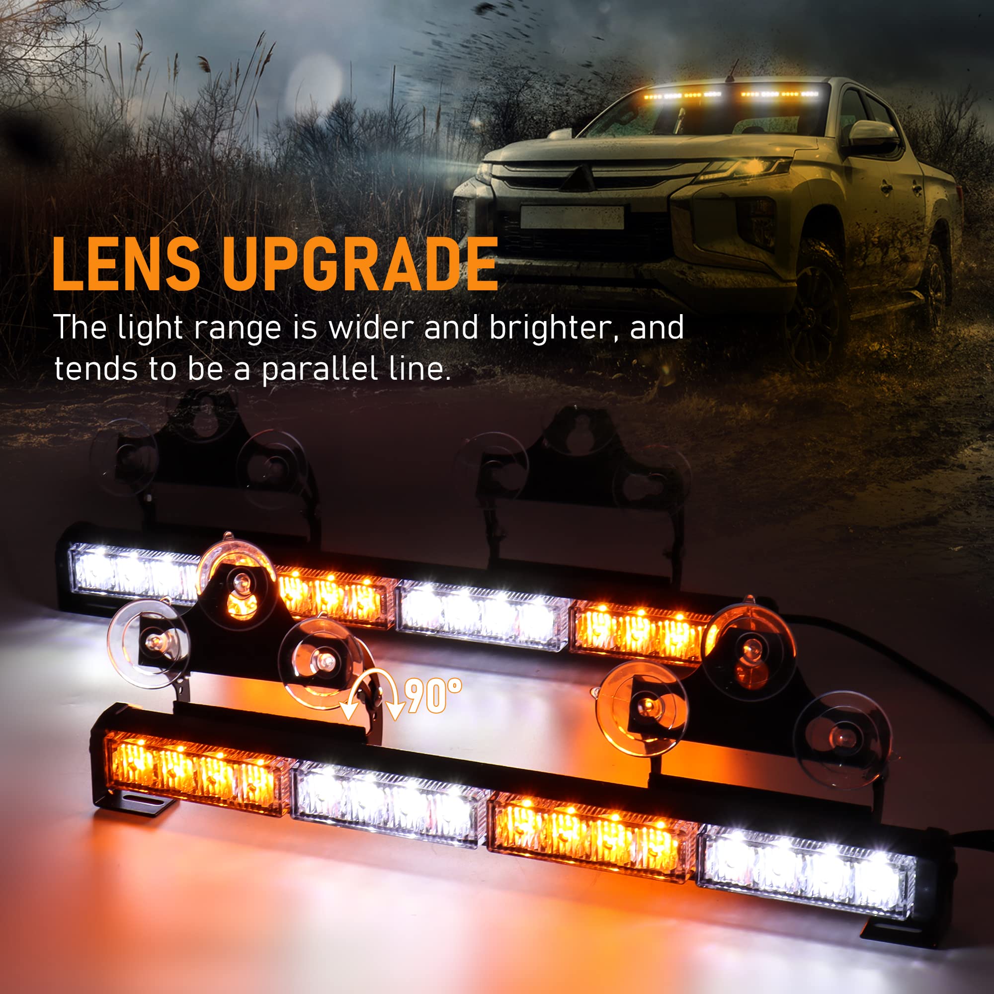 Snapklik.com : Dinfu Emergency Dash Strobe Lights