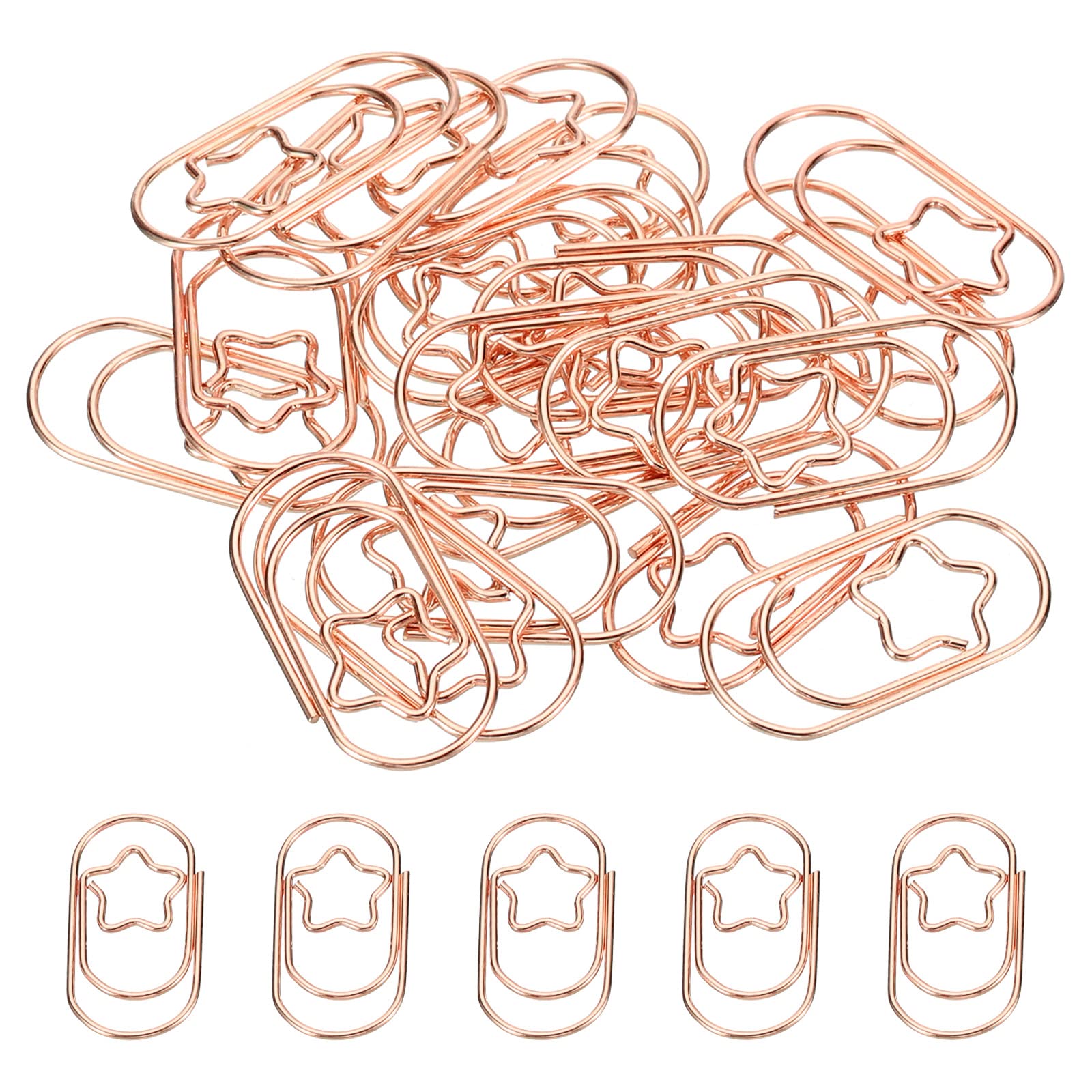 Amazon.com : MECCANIXITY Paper Clip Star-Shaped Cute Decorative Fun ...