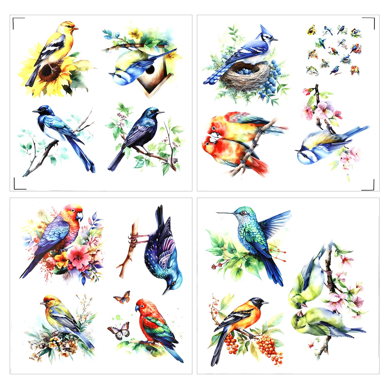 Amazon.com: 15 Sheets Vintage Rub On Transfers for Crafts, 4Pcs Cold ...