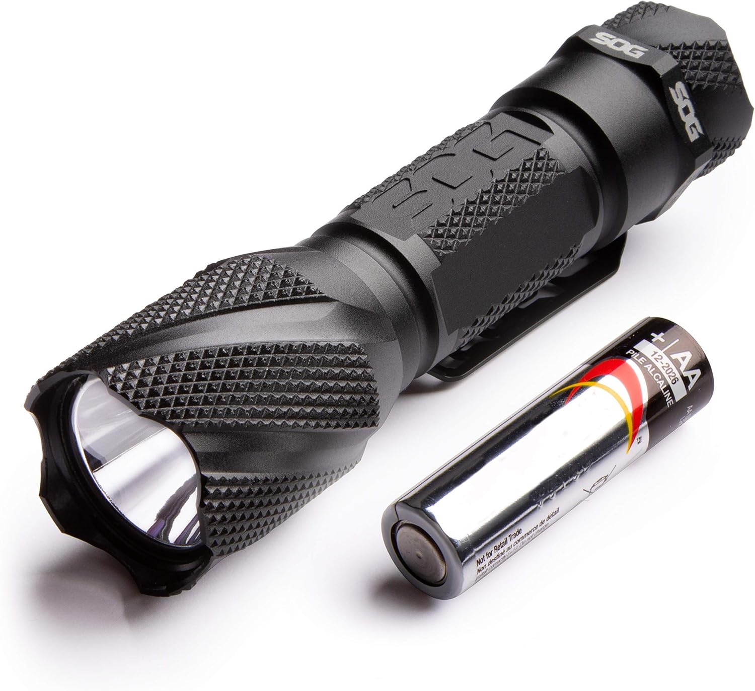 Amazon.com: SOG CREE LED Tactical Flashlight - Dark Energy Waterproof ...