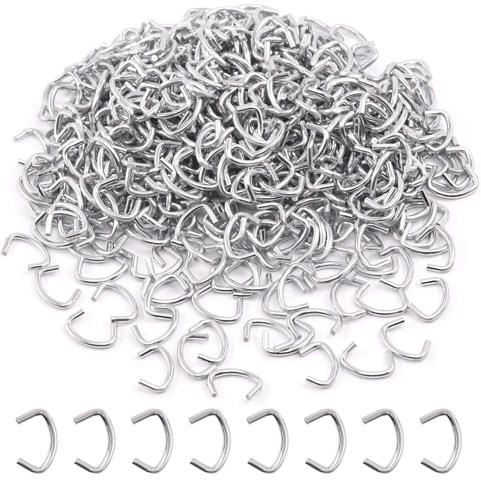 Snapklik.com : 1000Pcs 1/2 Galvanized Hog Rings Assortment Kit ...
