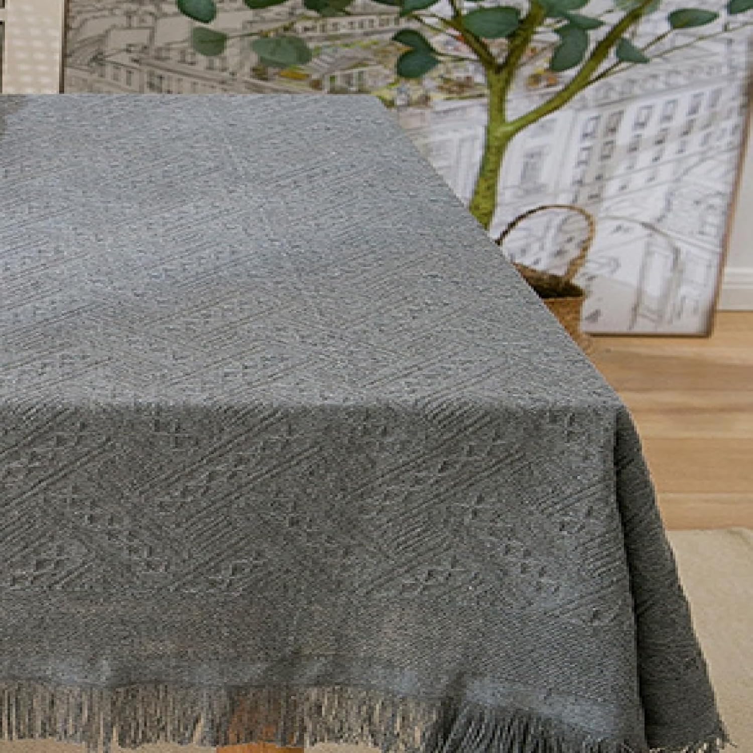 Amazon.com: Chemicals Cotton Linen Tablecloth, Rectangular Coffee Table ...