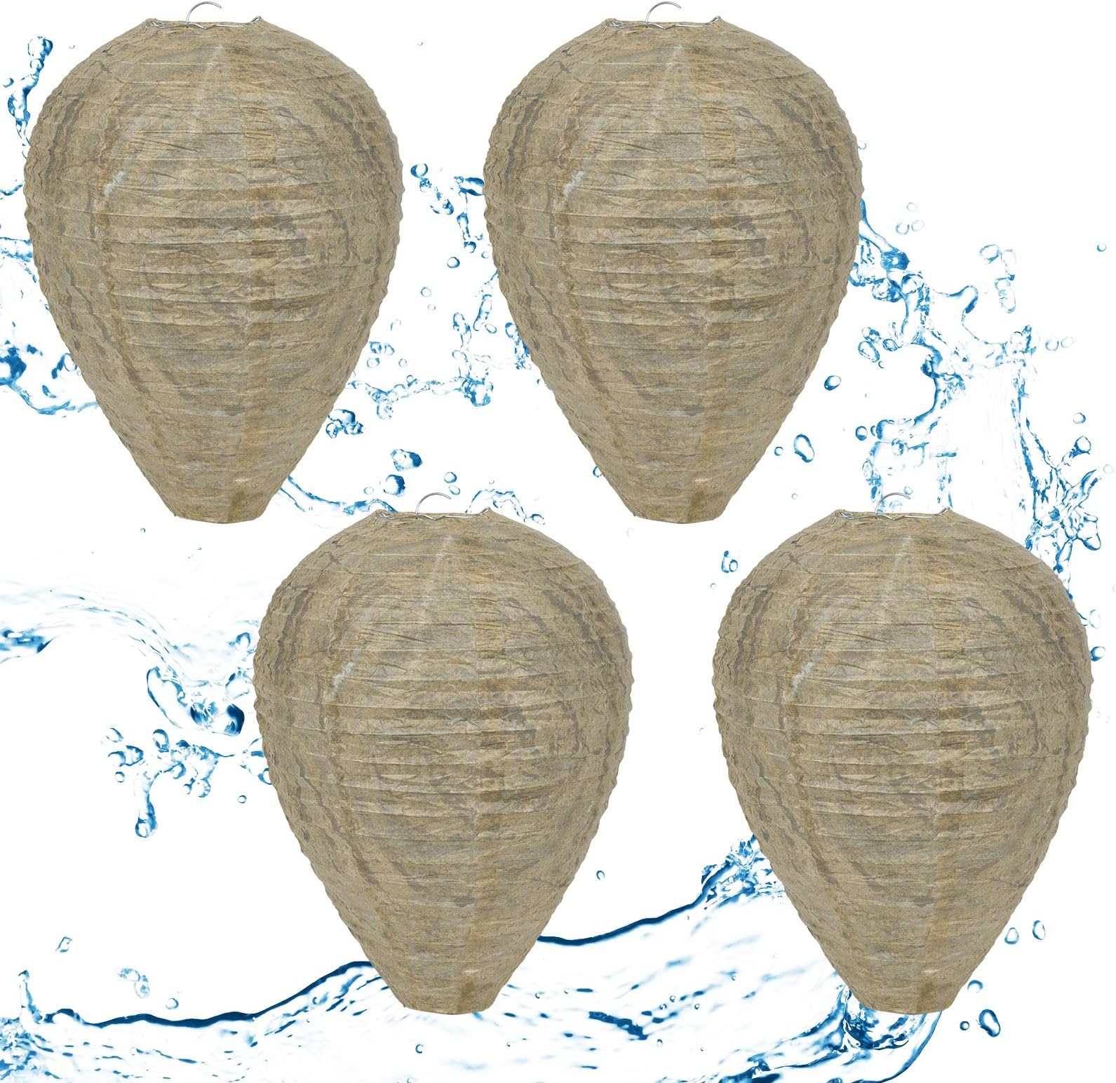 Amazon.com : DECYOOL 12 Pack Paper Wasp Nest Decoy Hanging Wasp Nest ...