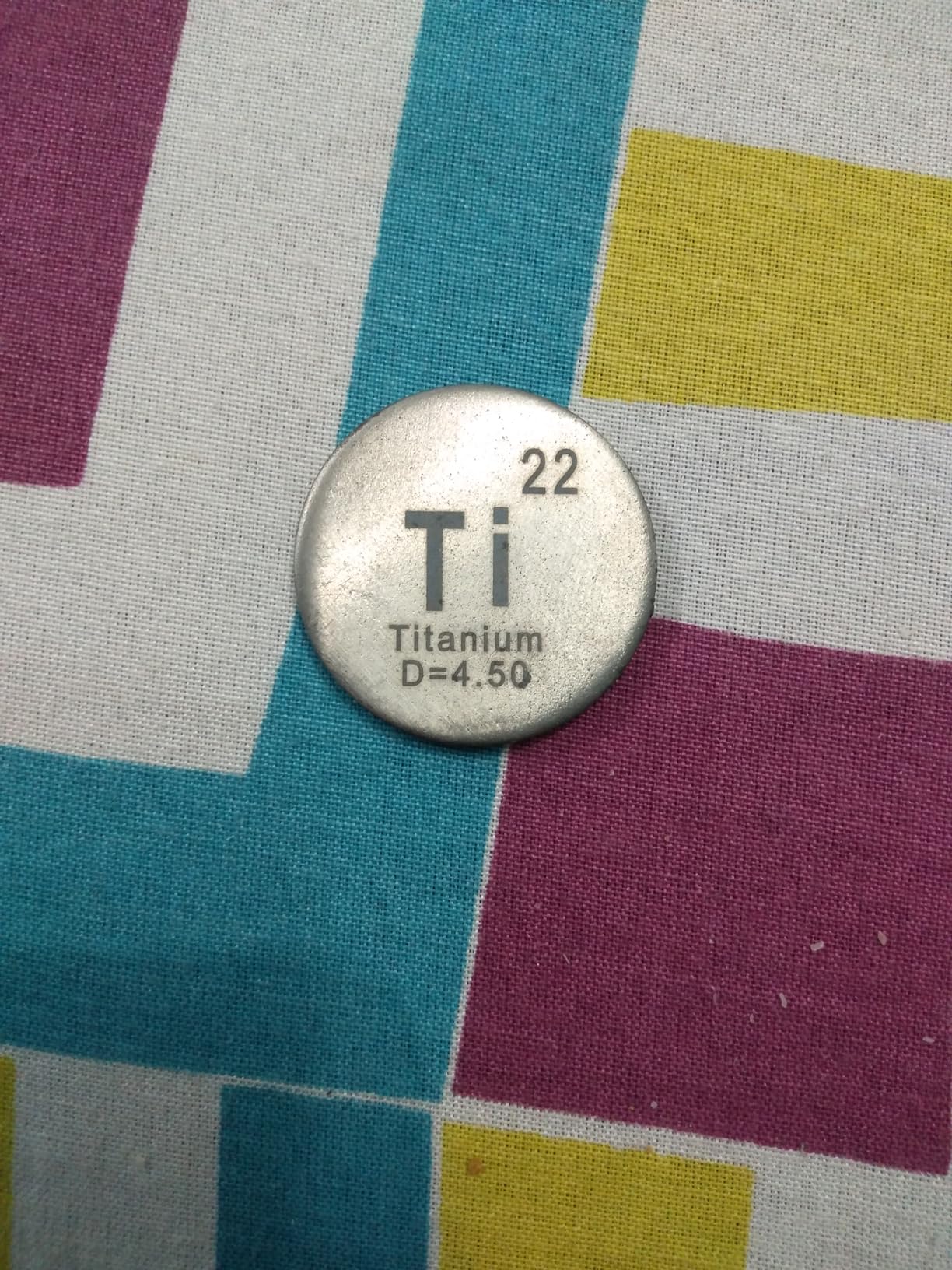 Aviation Metal & Alloys Titanium (Ti) 40mm Metal Disc 3mm thick 99% ...