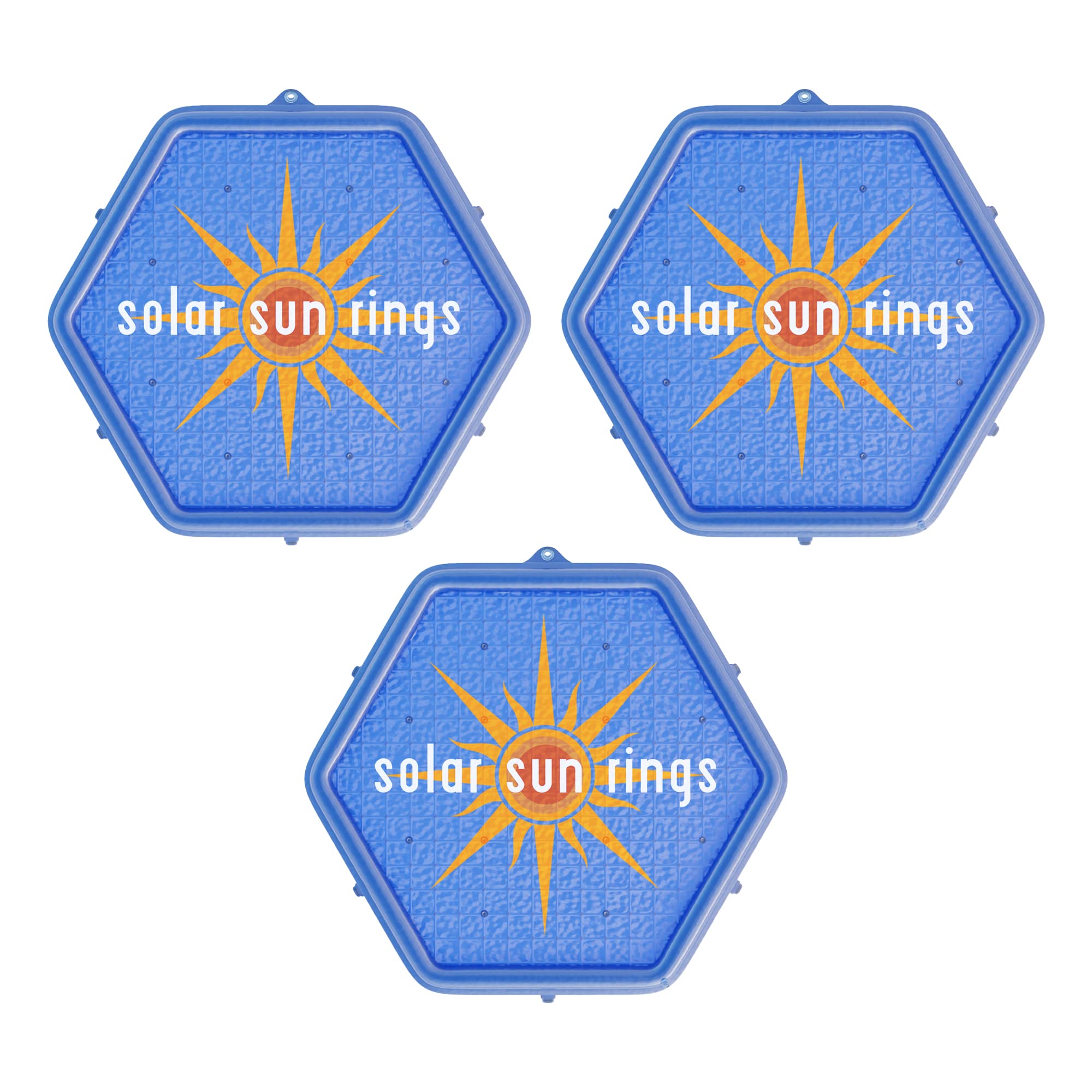 Amazon.com : Solar Sun Rings Octagon Sunburst (3 Pack) : Patio, Lawn ...
