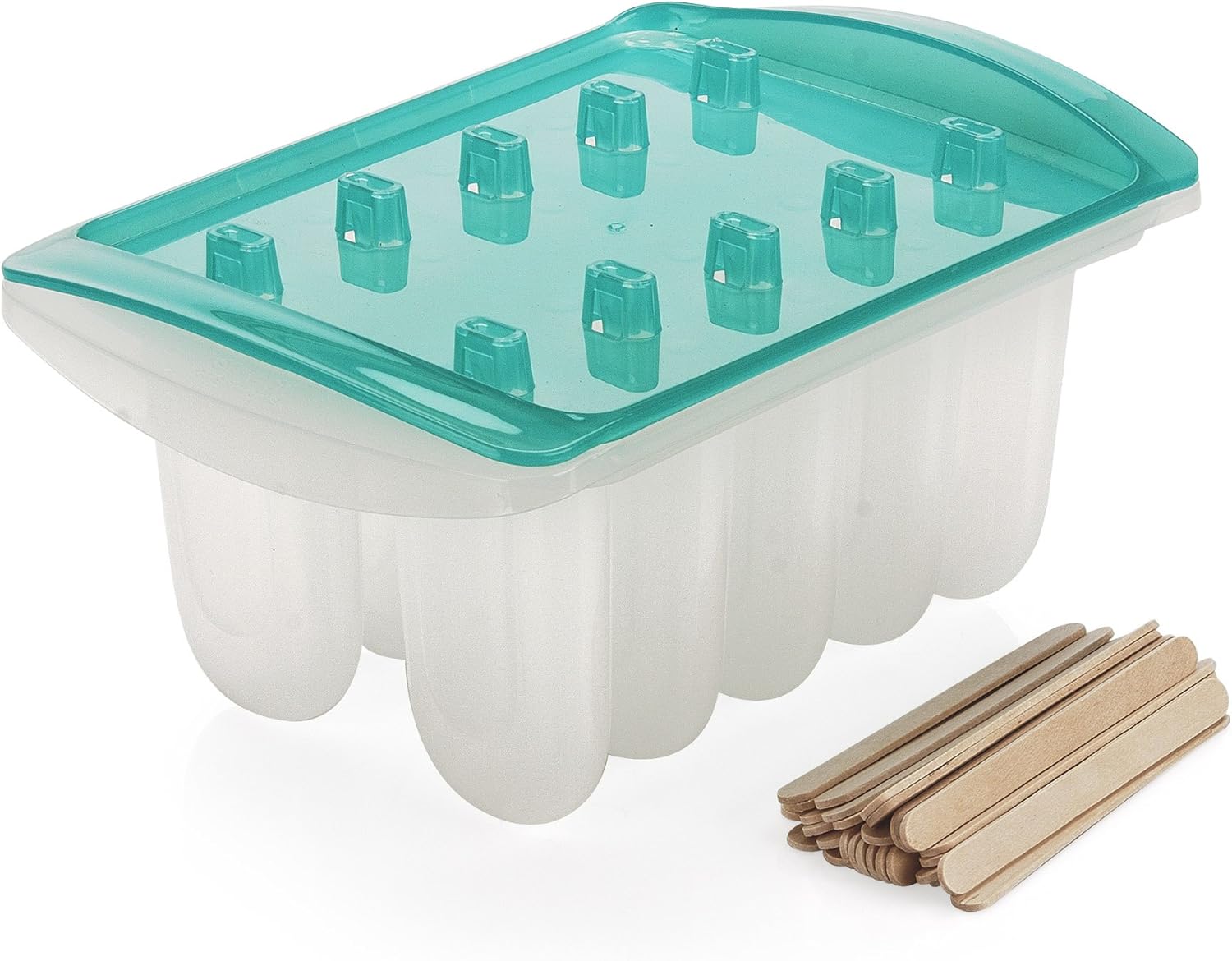 Amazon.com: Sweet Creations Popsicle Maker Set with Wooden Sticks, Blue ...