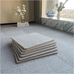 Amazon.com: 18 Pcs Foam Floor Mat, Short Plush Interlocking Carpet ...