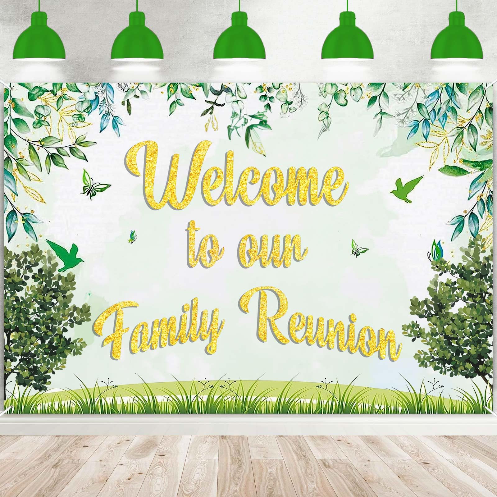 Amazon.com: Welcome to Our Family Reunion Banner Home Spring Family ...