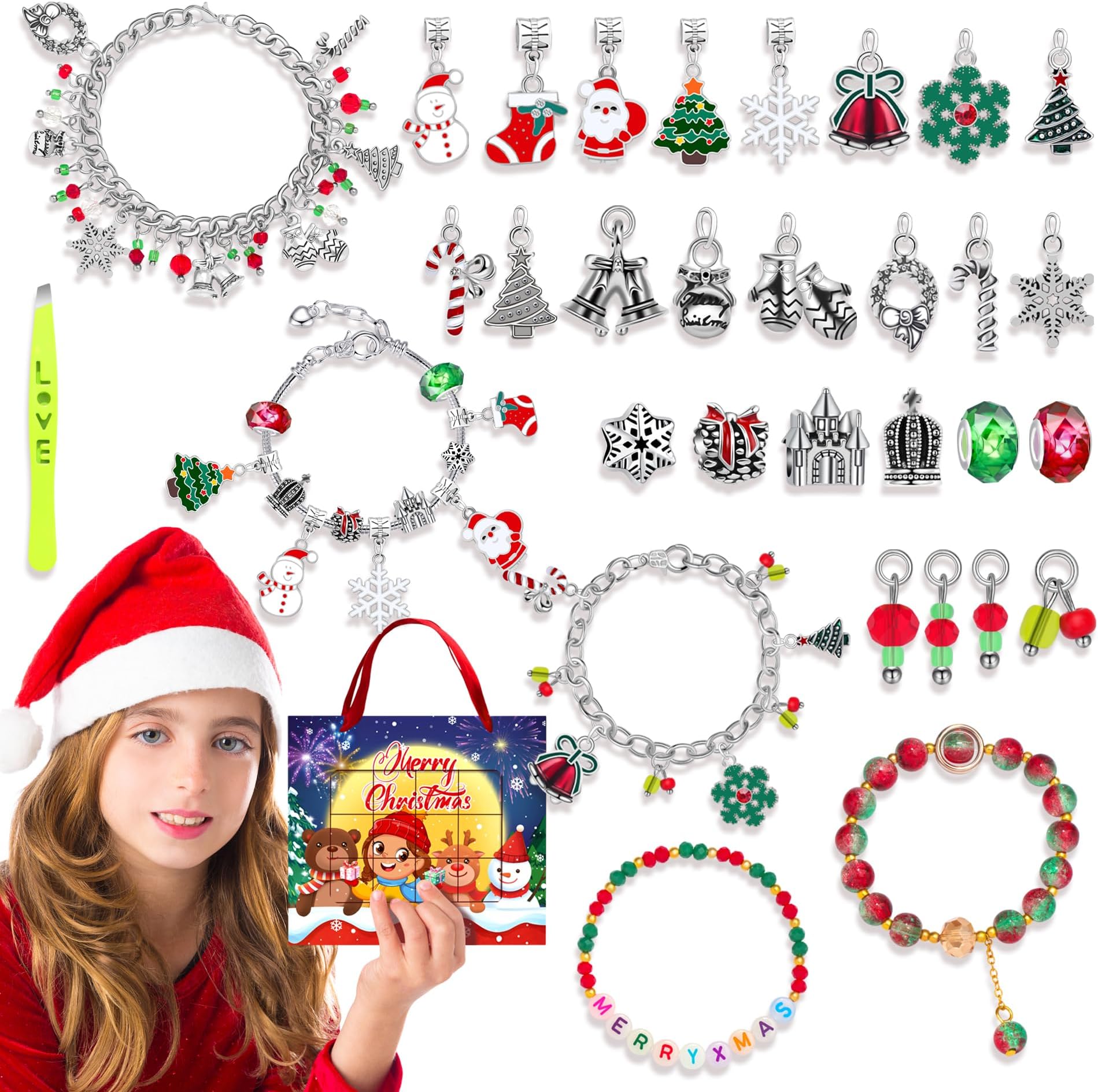 Amazon.com: Kalolary Christmas Jewelry Advent Calendar, Calendar ...