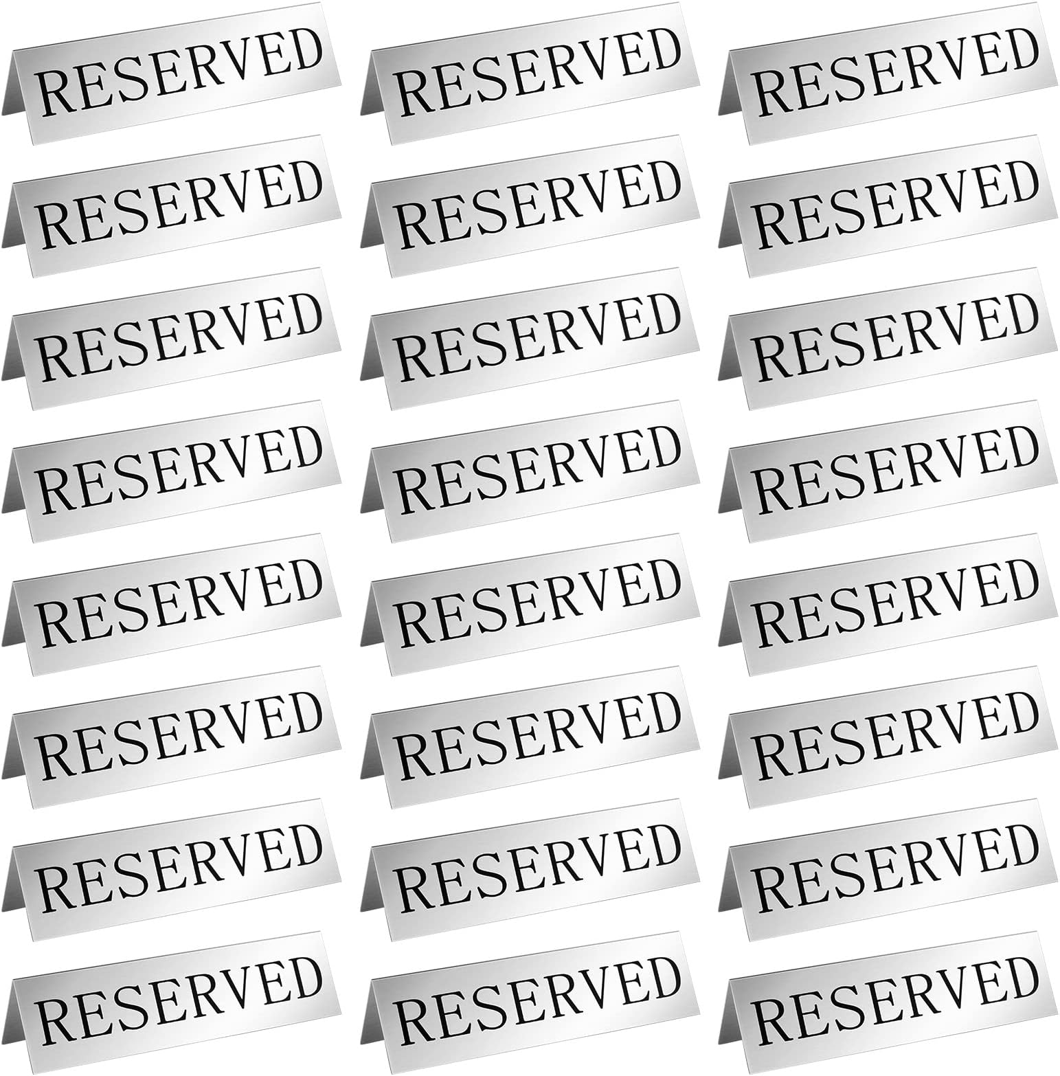 Amazon.com: Metal Reserved Table Signs Reserved Sign Reserved Desk ...