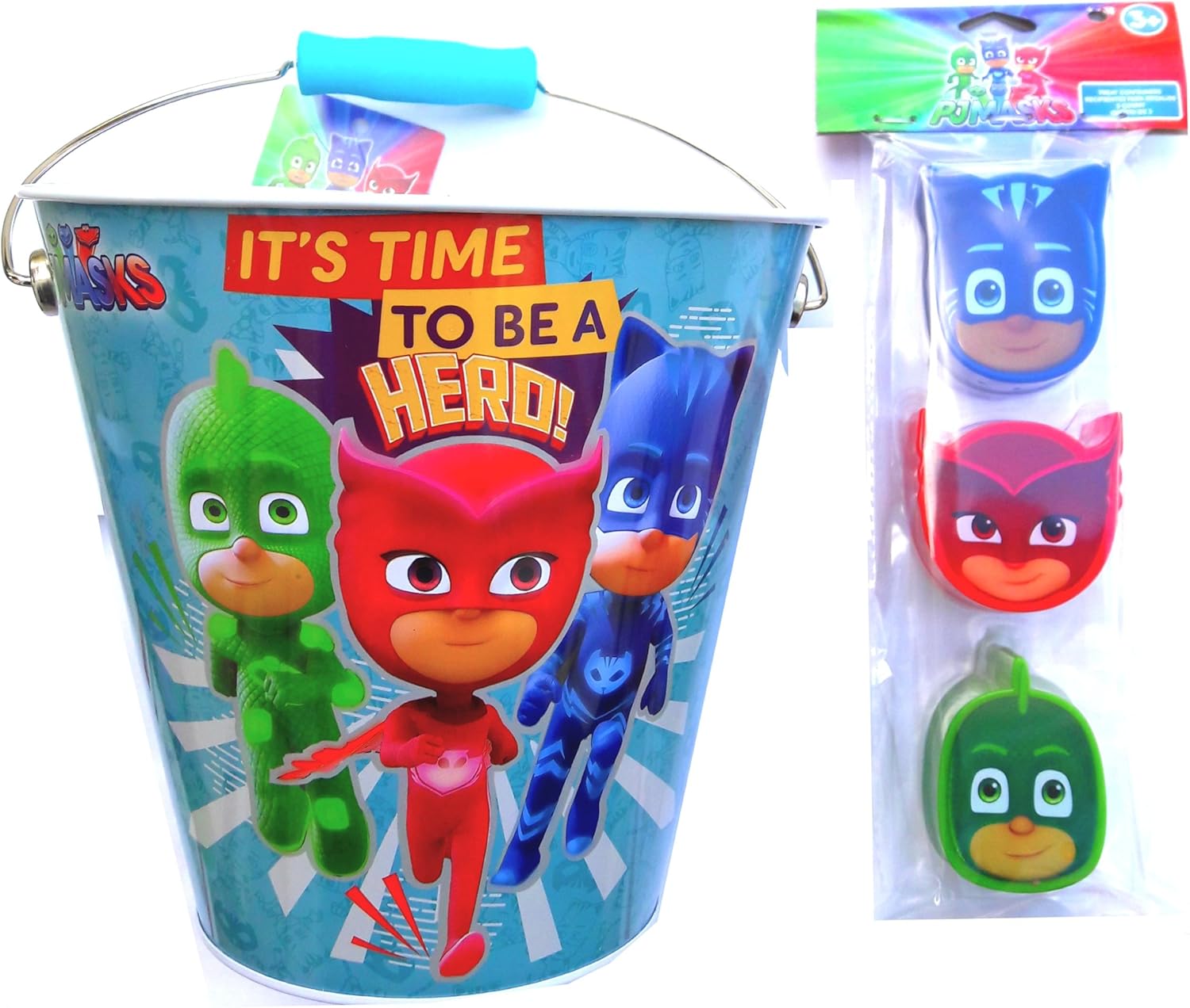 Amazon.com: pt group PJ Masks Tin Easter Bucket : Toys & Games
