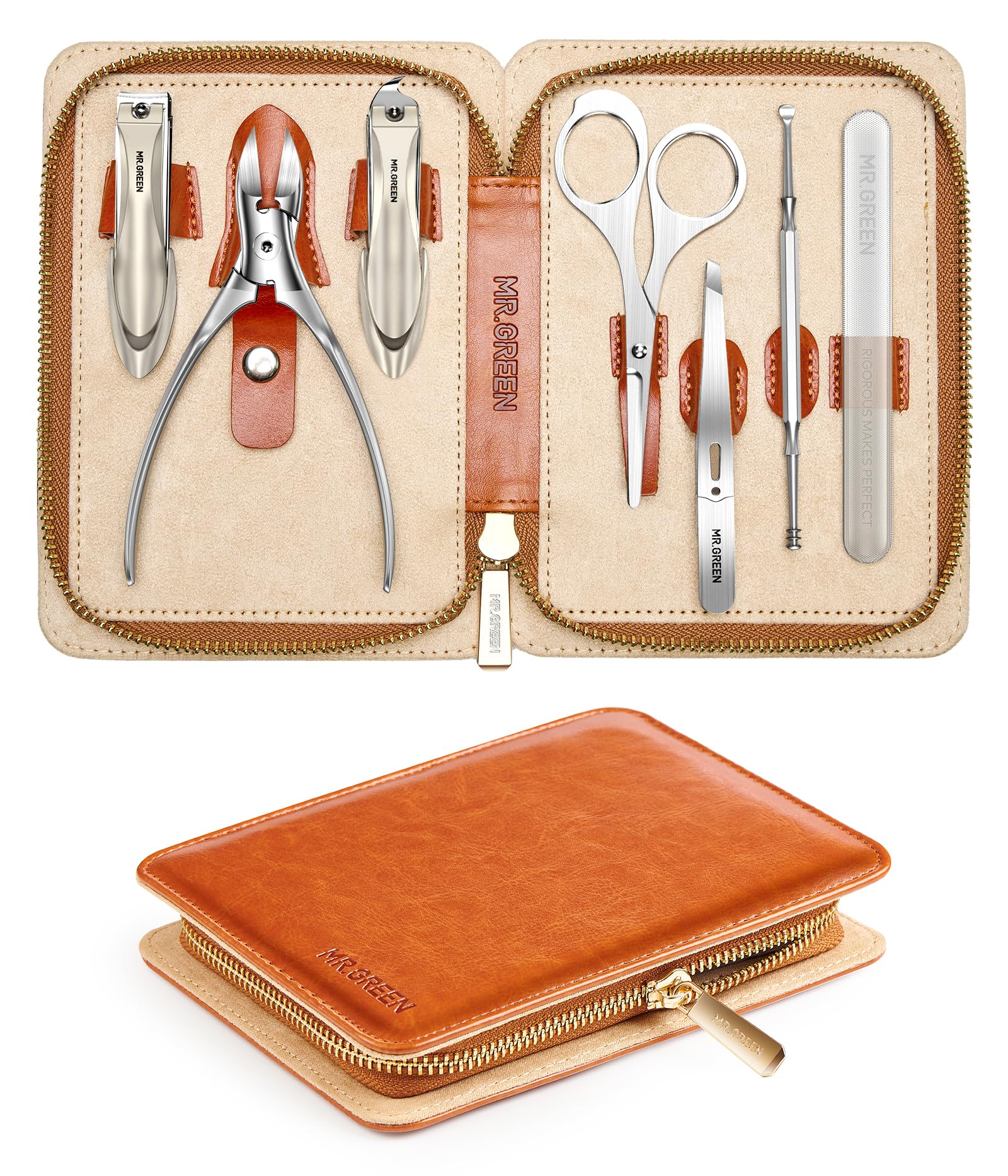 Amazon.com : MR.GREEN Upgraded Manicure Set, German Stainless Nail ...