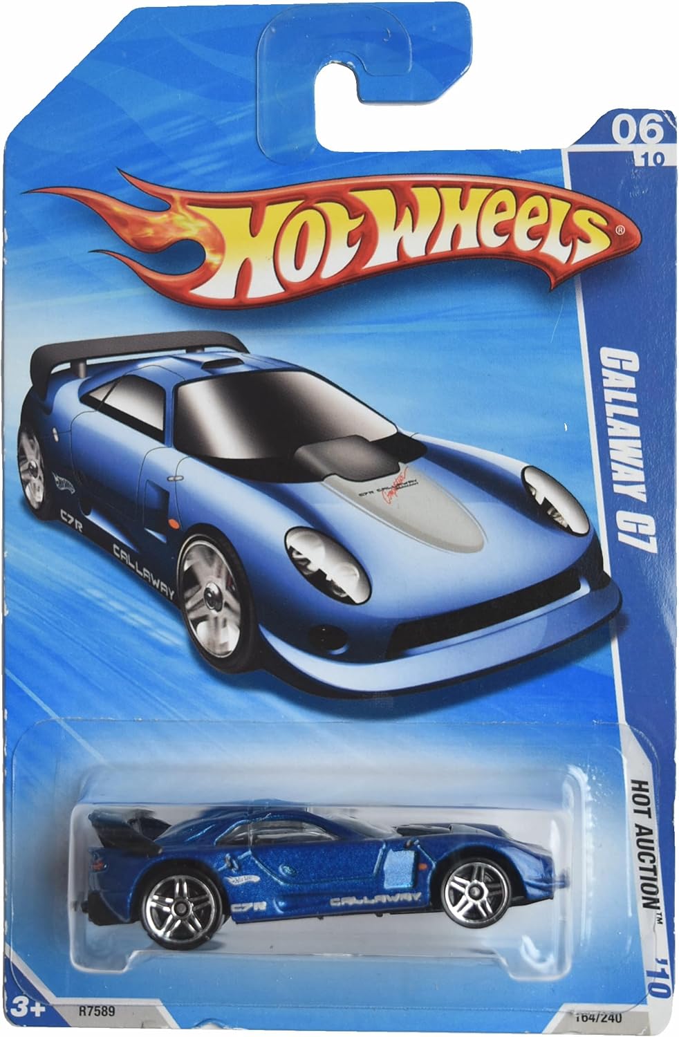 Amazon.com: Hot Wheels Callaway C7, Hot Auction '10 6/10 [Blue] 164/240 ...