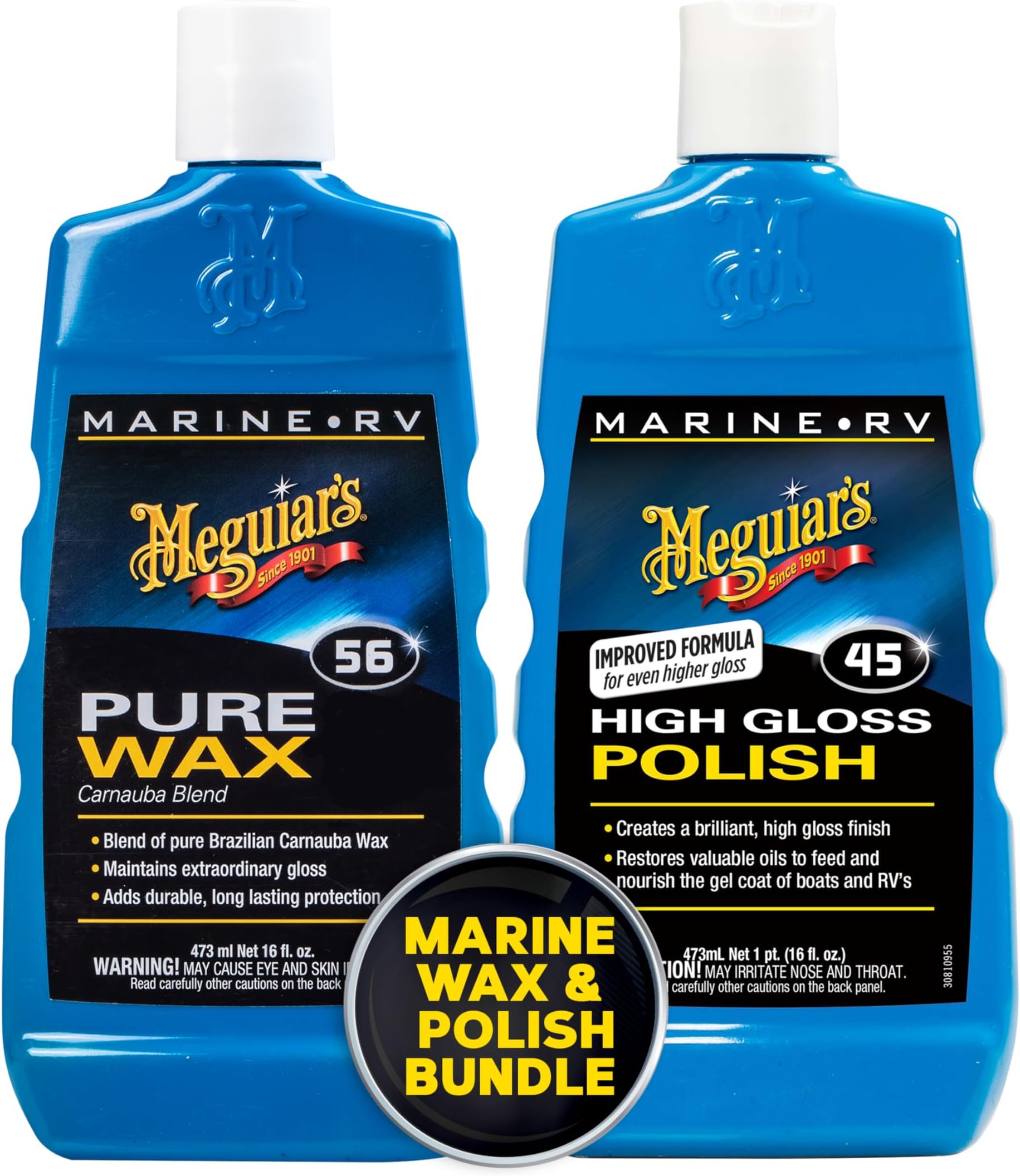 Amazon.com: Meguiar's M5616 Marine/RV Pure Wax Carnauba Blend and ...
