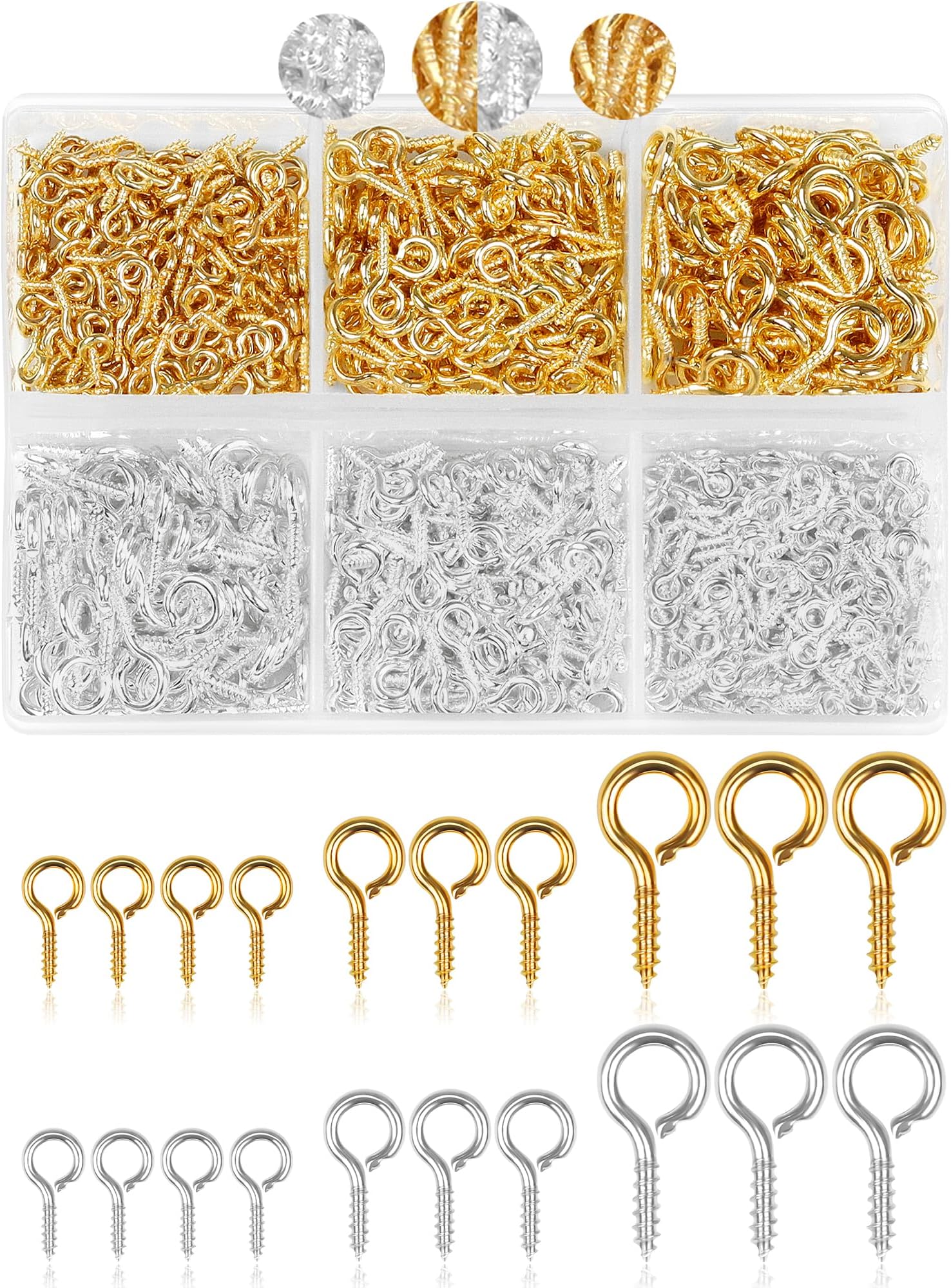 Amazon.com: BronaGrand 50pcs 25mm Split Key Ring with Extend Chain and ...