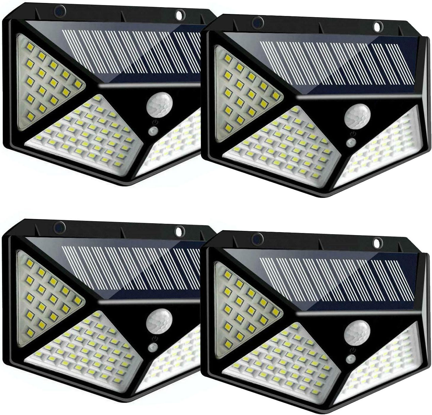 VINHMOR Solar Lights Outdoor 6 Pack, 100LED/3 Modes 270° Lighting Angle ...