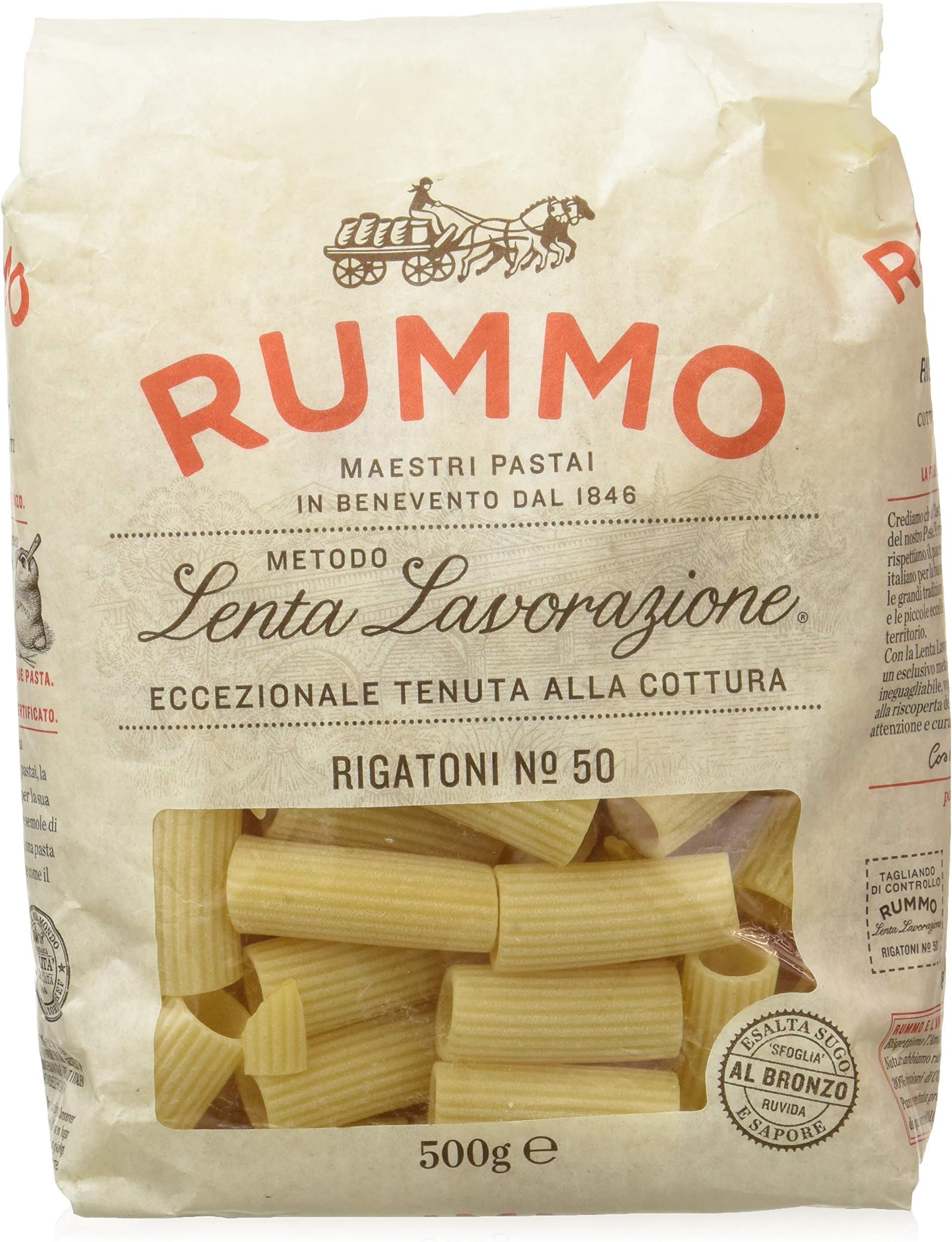 Amazon.com : NXWVPC Rummo Mezzi Rigatoni N ° 51 | Italian Gluten Free ...