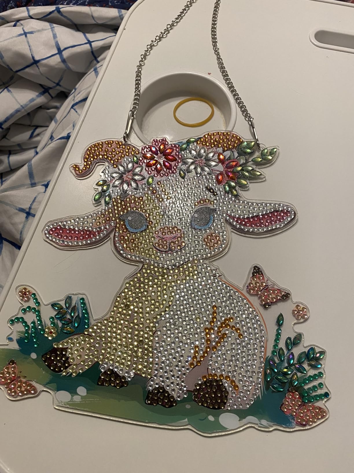 Amazon.com: Eiflow DIY Hanging Diamond Art Kit Goat, Acrylic Diamonds ...