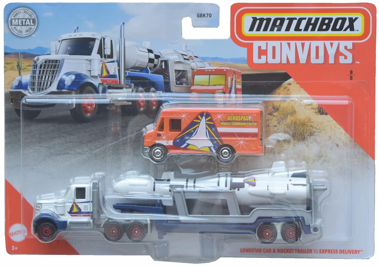 Matchbox Lonestar Cab & Rocket Trailer Express Delivery, Convoys 8/8 ...